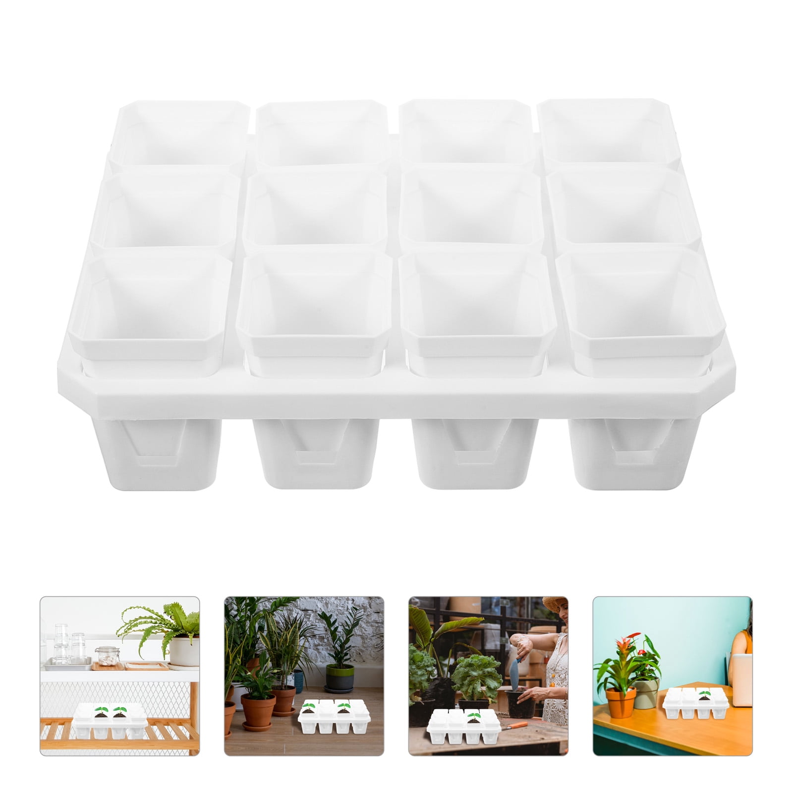 Sparsain 1 Set Multipurpose Nursery Flower Pots, Functional Flower Pots ...
