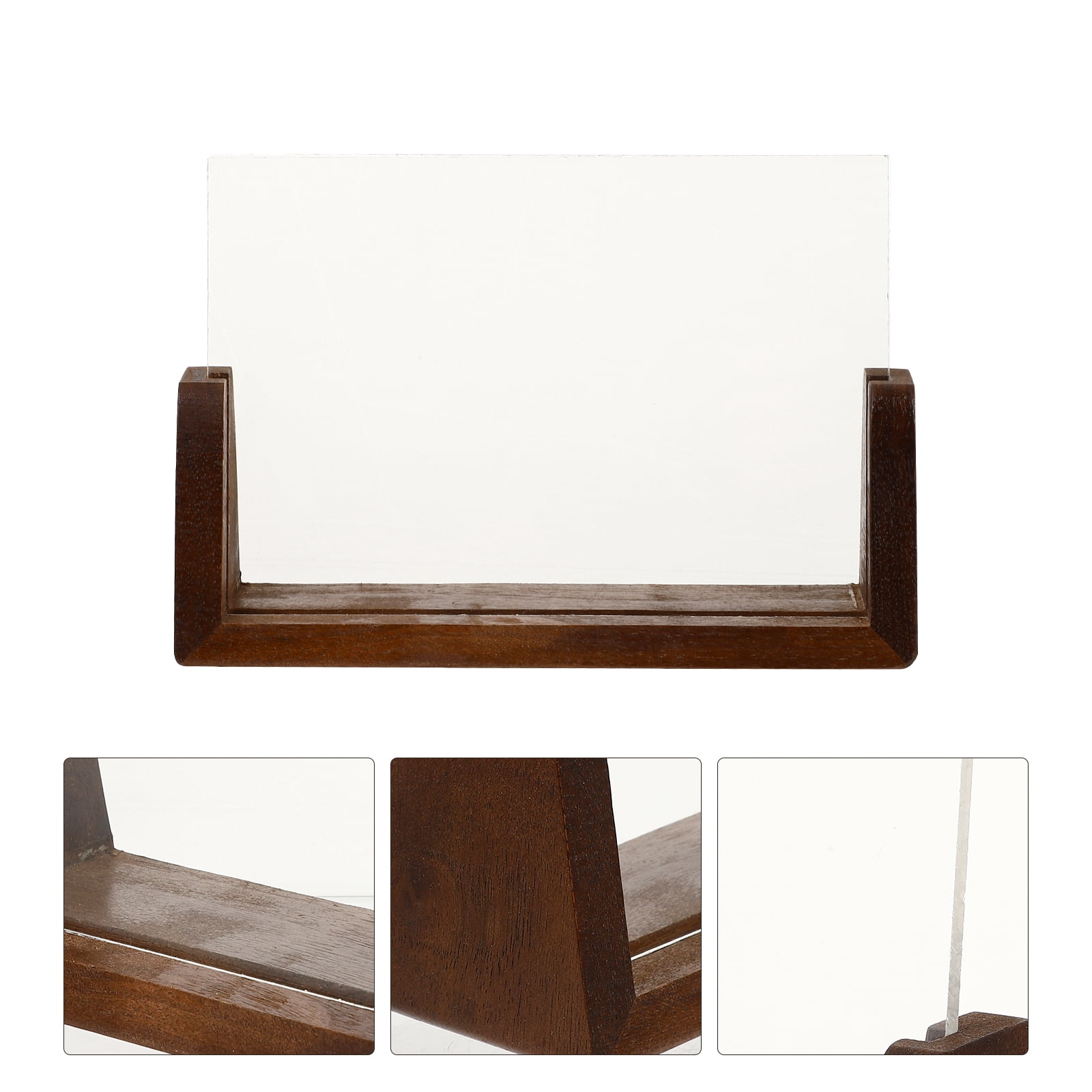 Sparsain 1 Set Wooden Photo Frame with Clear Wood Base Certificate ...