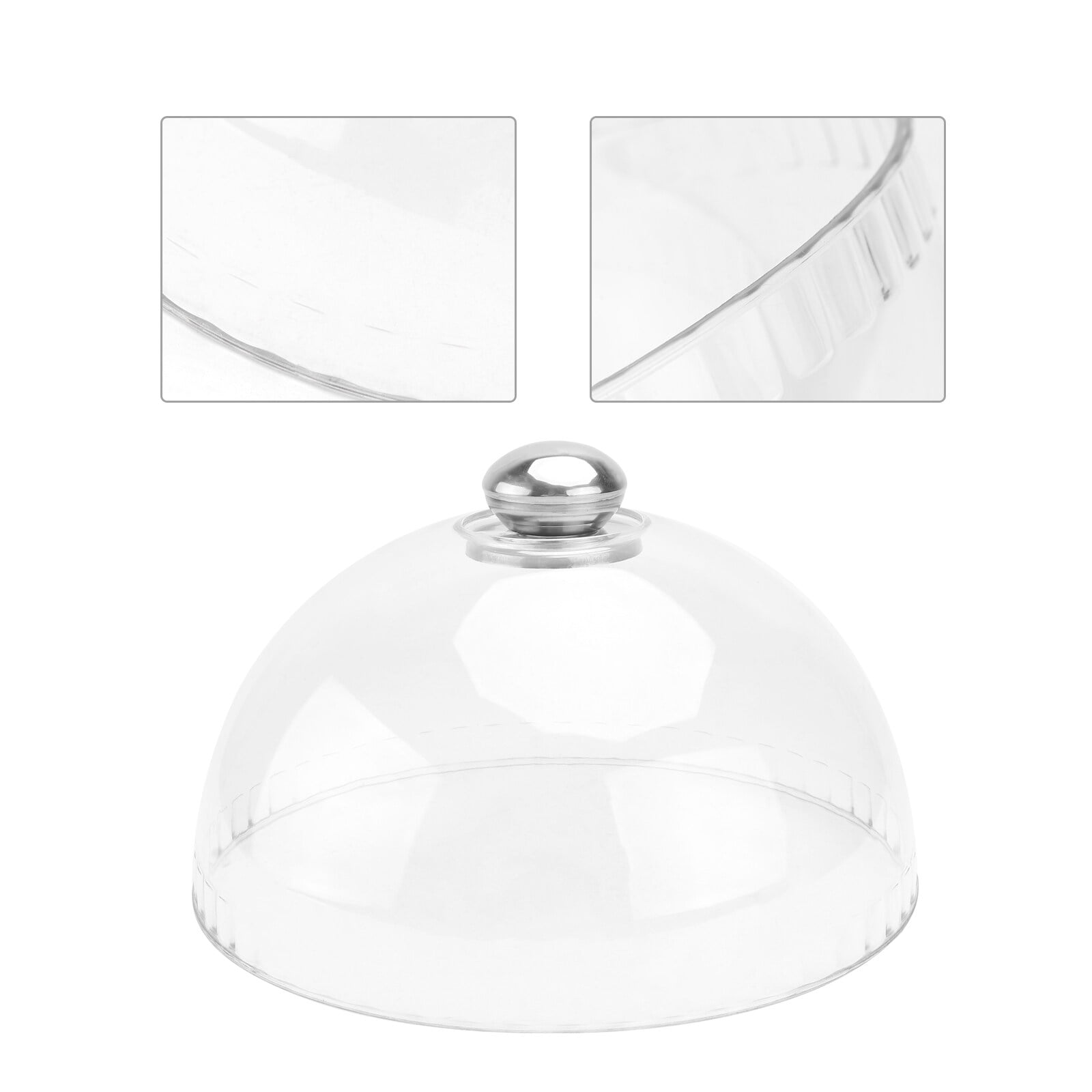 Sparsain 1 x Clear Plastic Food Tray Cover Snack Tray Lid (White ...