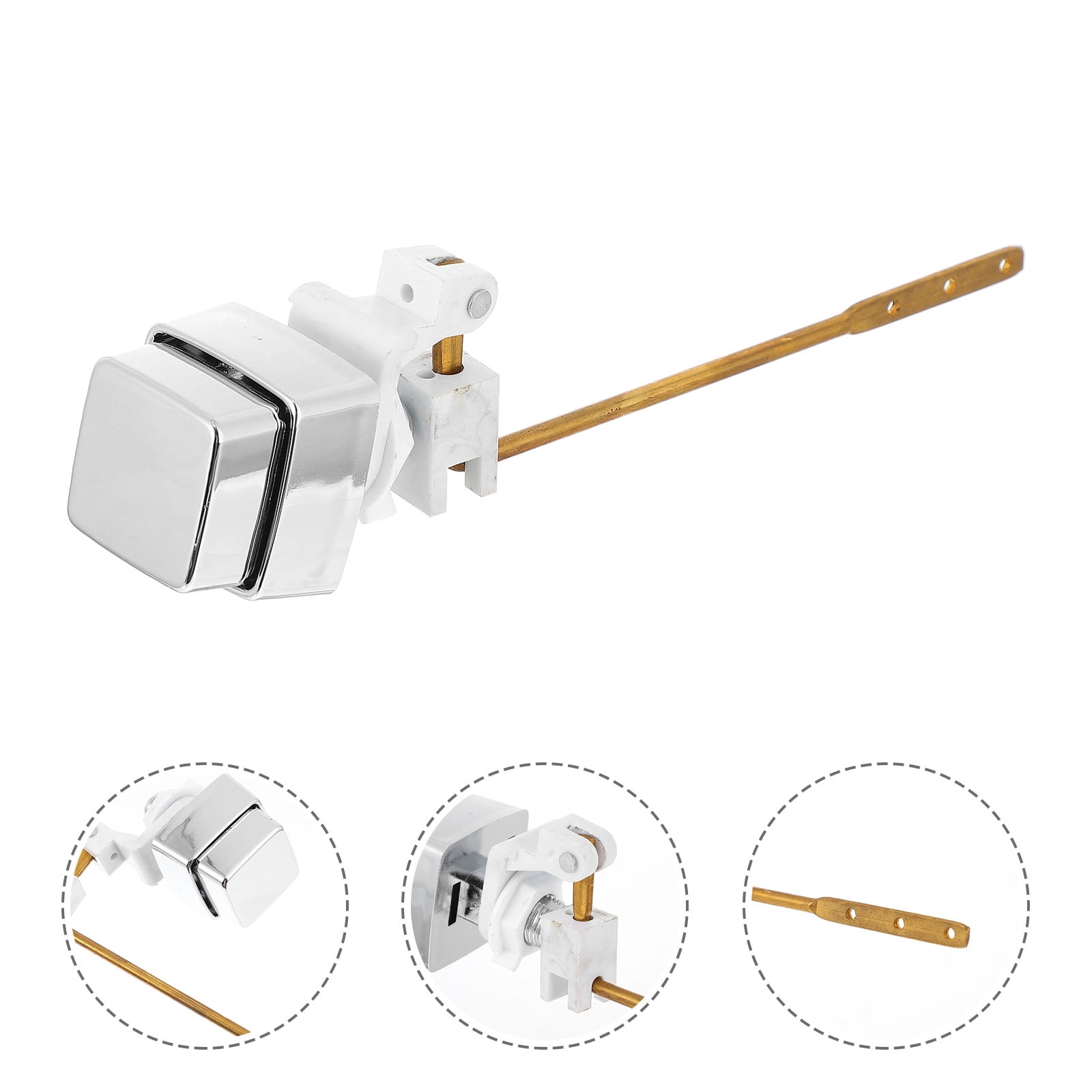 Sparsain 1 x Copper Toilet Flush Tank Lever Button (Silver) - Walmart.com