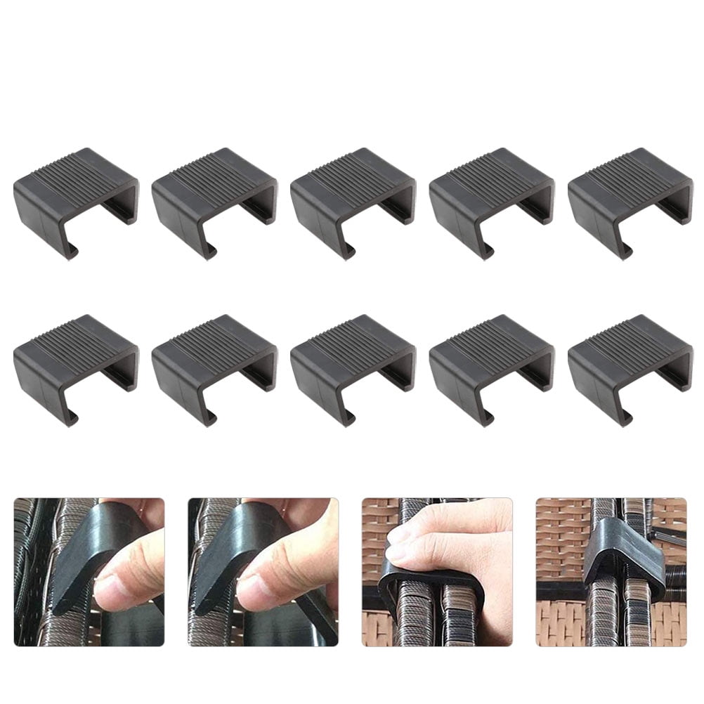 Sparsain 10 Pack Sectional Sofa Clips, Wicker Outdoor Furniture ...