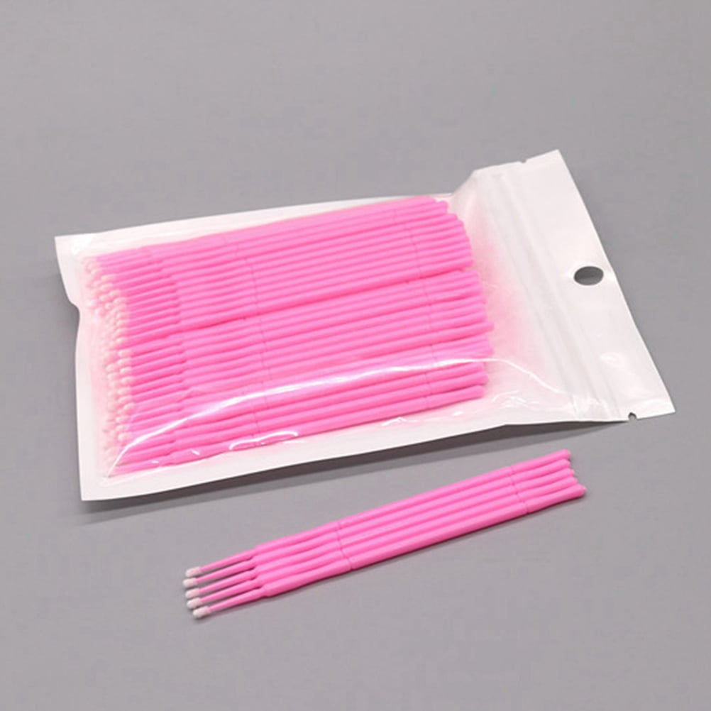 Sparsain 100Pcs Disposable Micro Applicators Eyelash Extensions Cotton ...
