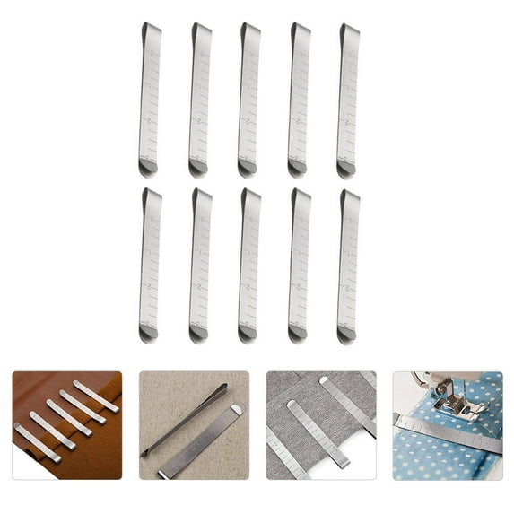 Sparsain 10Pcs Hem Clips Sewing Knitting Ruler Clothing Measuring Tool ...