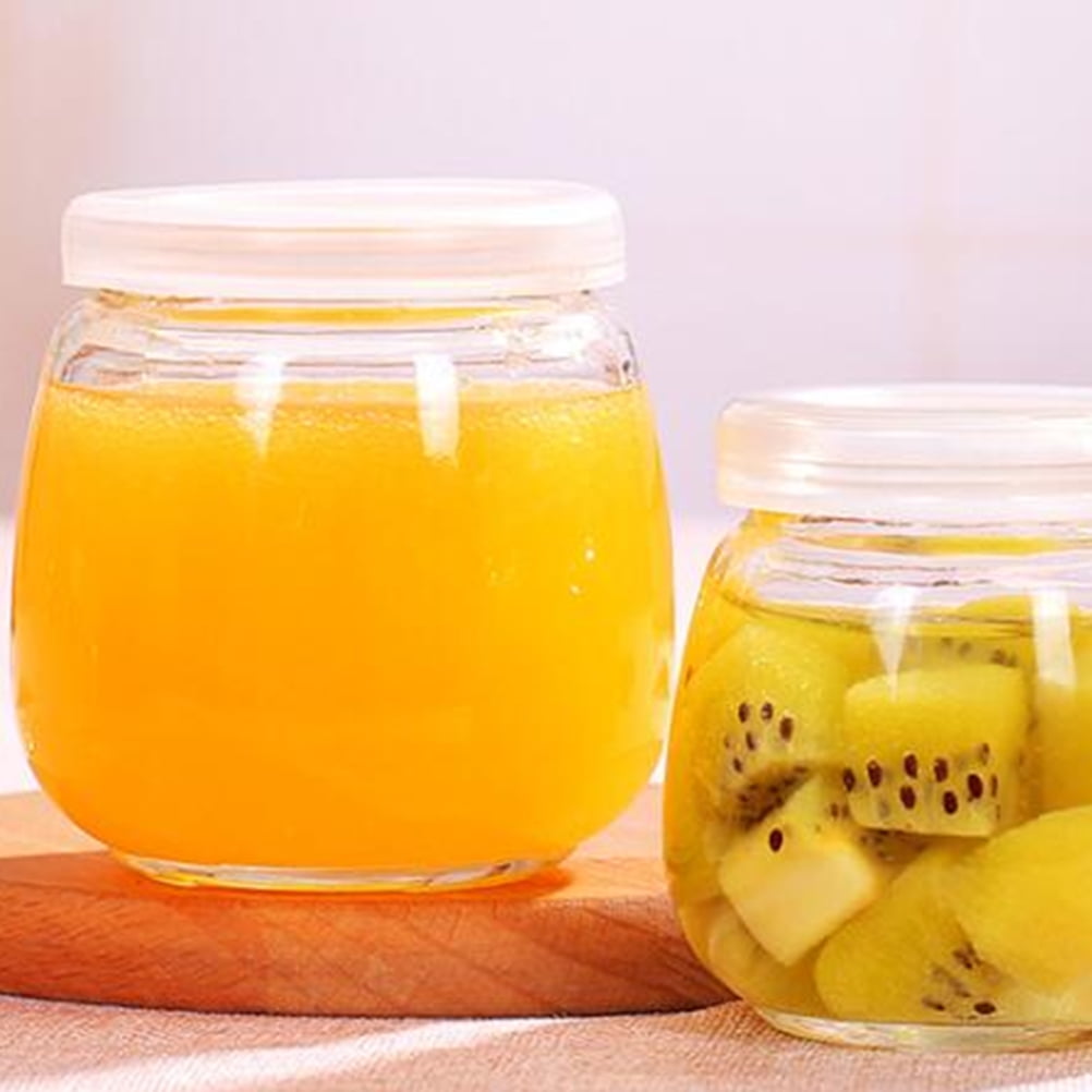 Sparsain 10pcs 100ml Glass Pudding Bottles Heat Resistant Yogurt ...