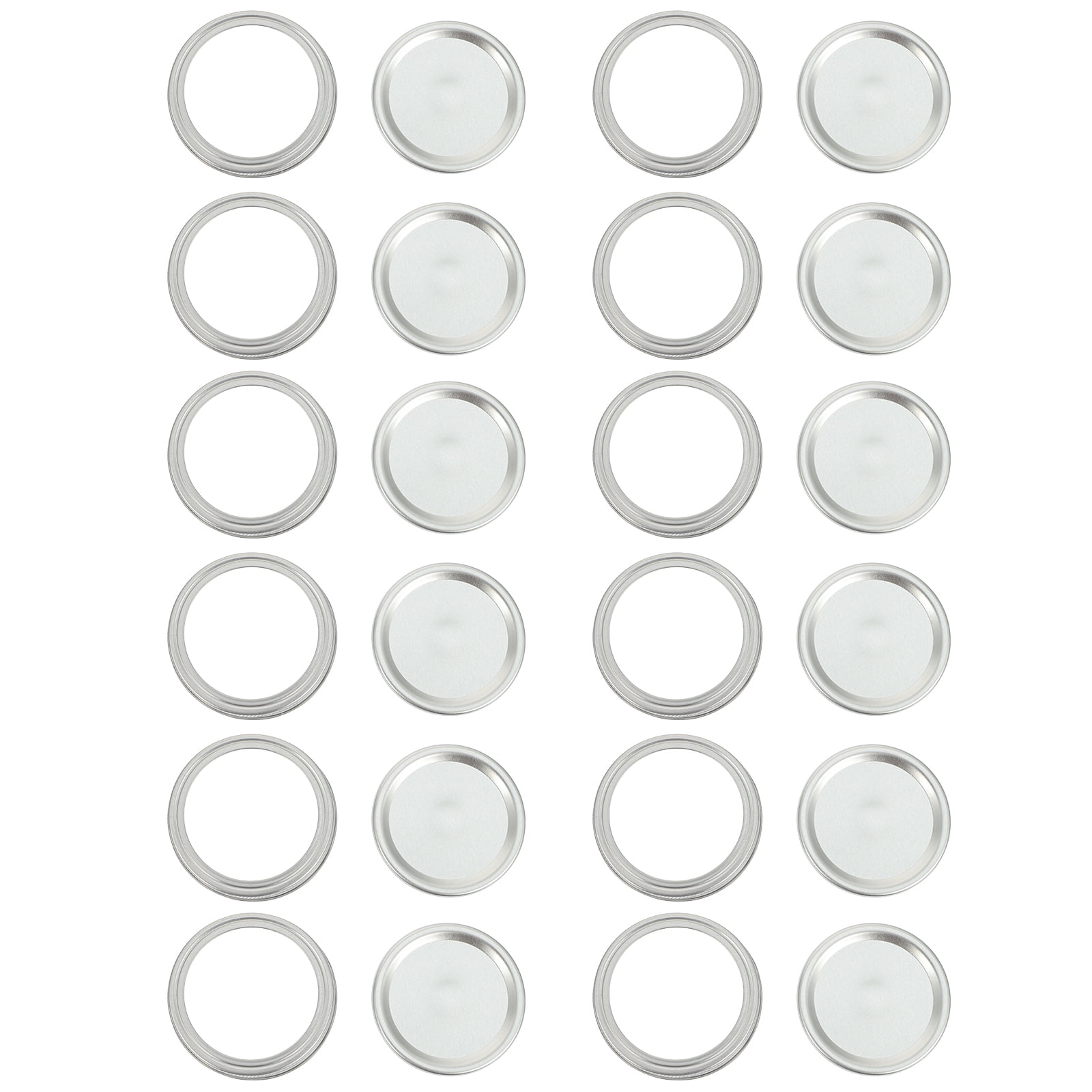 Sparsain 12 Pack Regular Canning Jar Rings & Rings, 70mm Replacement ...
