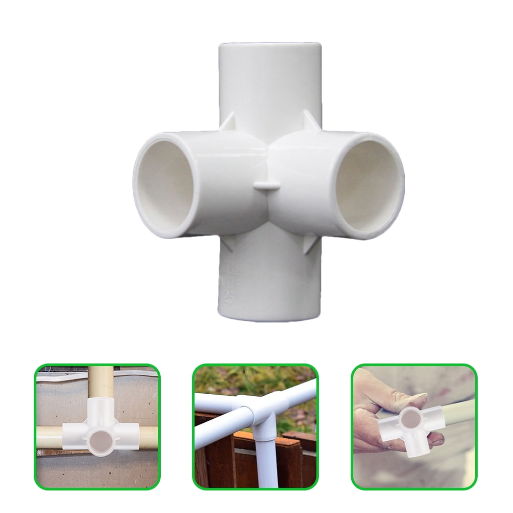 Sparsain 12pcs Pipe Fitting Pipe Connector Tent Connection 4 Way PVC ...