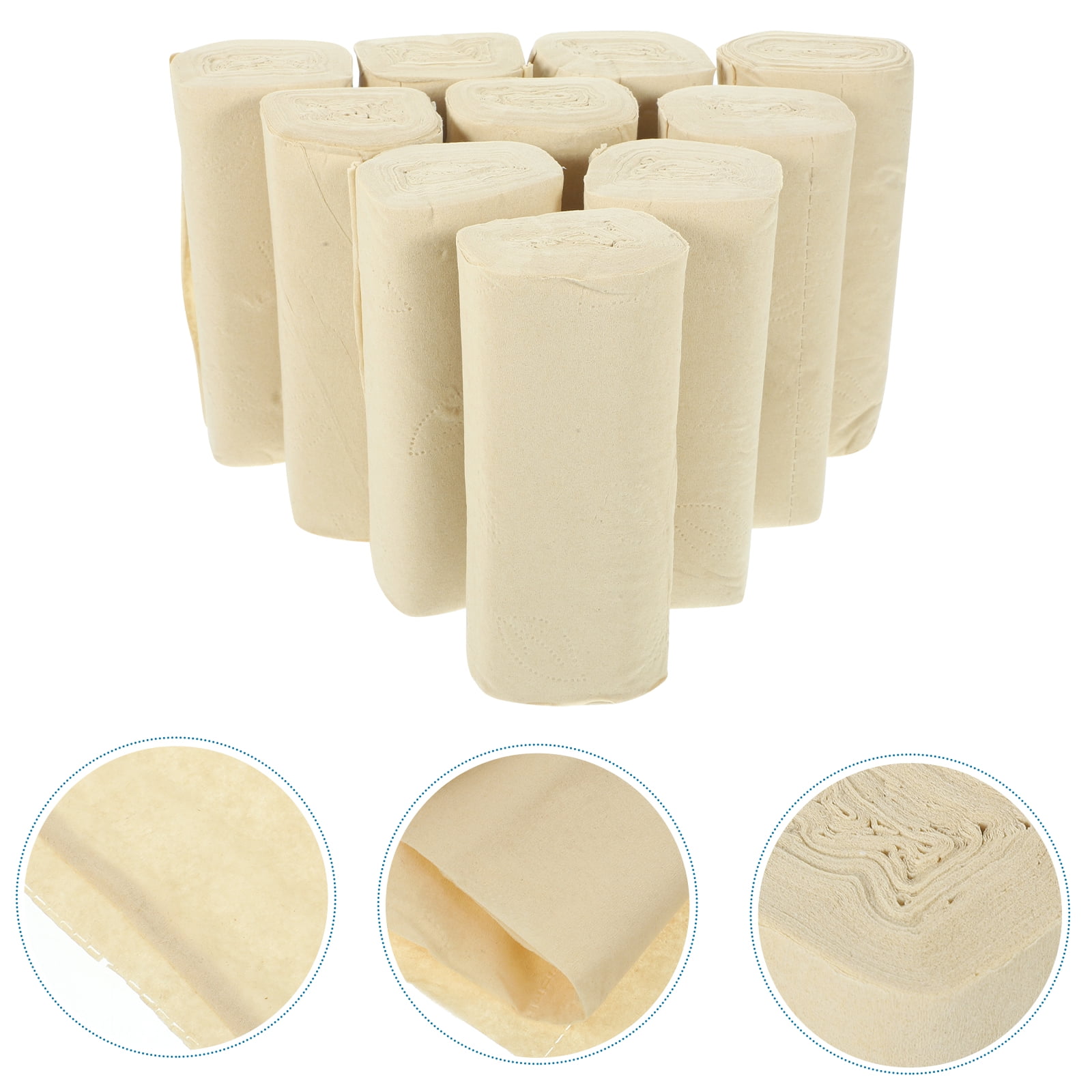 Sparsain 16 Rolls Coreless Bamboo Pulp Water Absorbent Paper Towels for ...