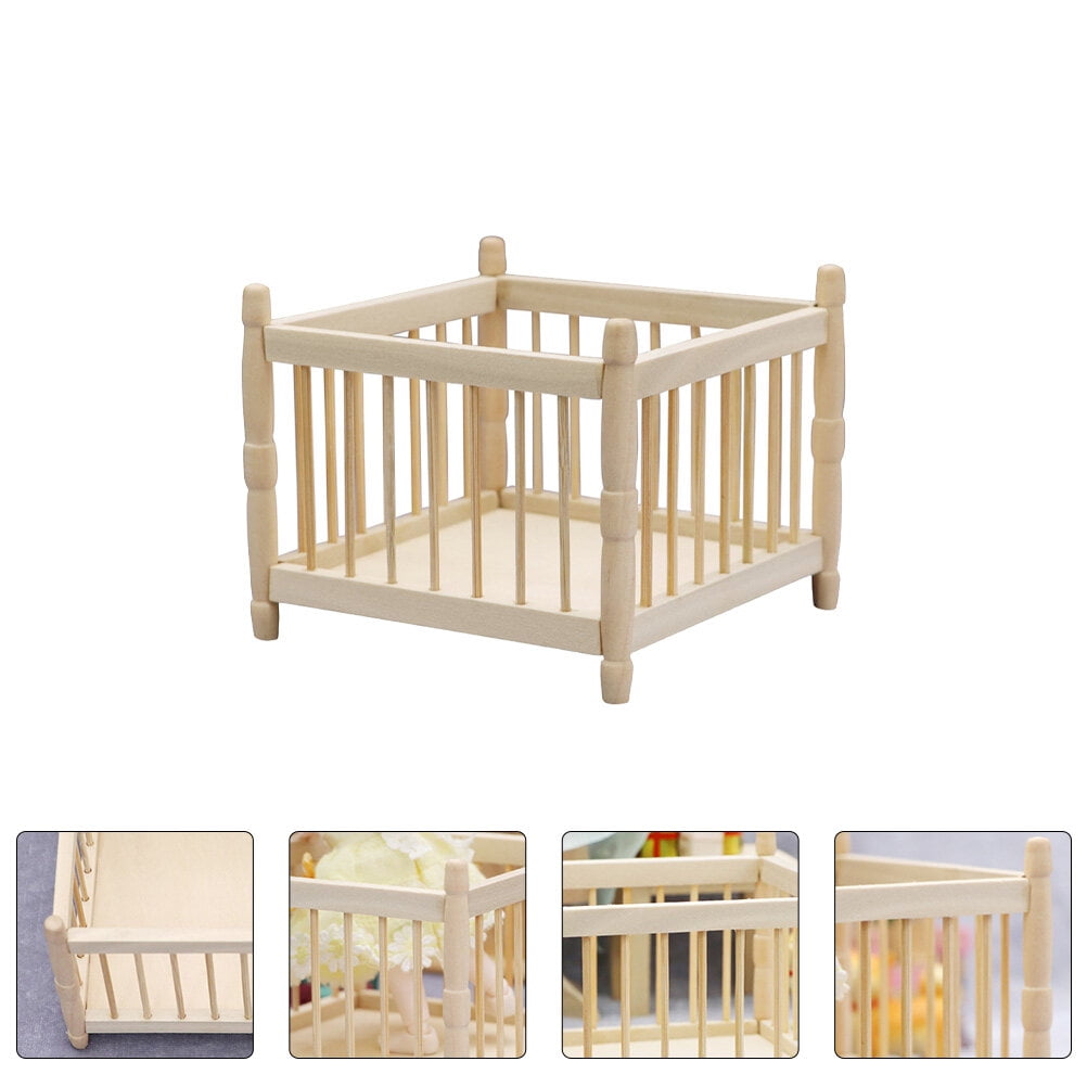 Sparsain 1pc 1:12 Mini Children's Bed Mini Baby Bed Micro Bed Model ...