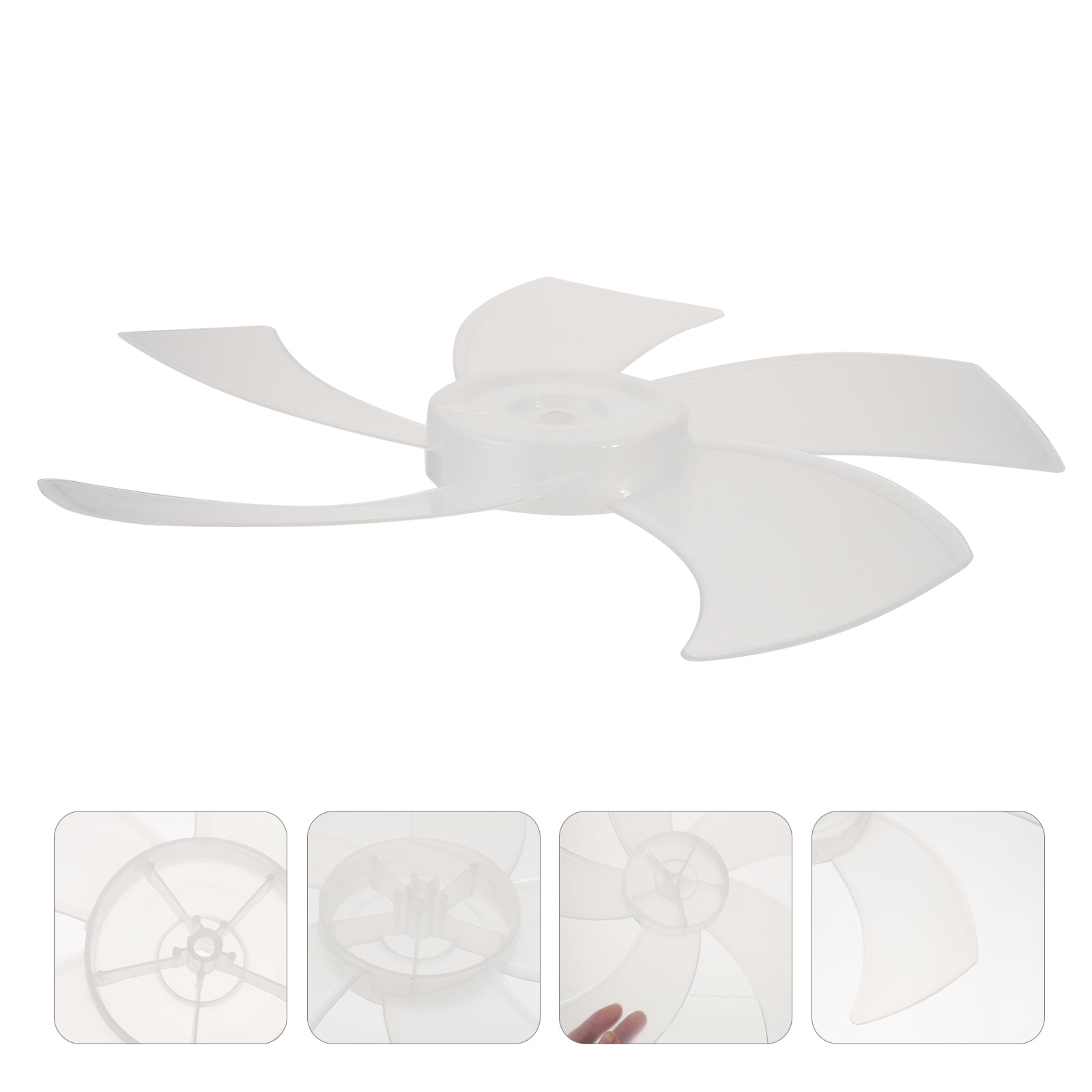 Sparsain 2 Pack 16 Inch 5 Blade Replacement Fan Blades, White Fan ...