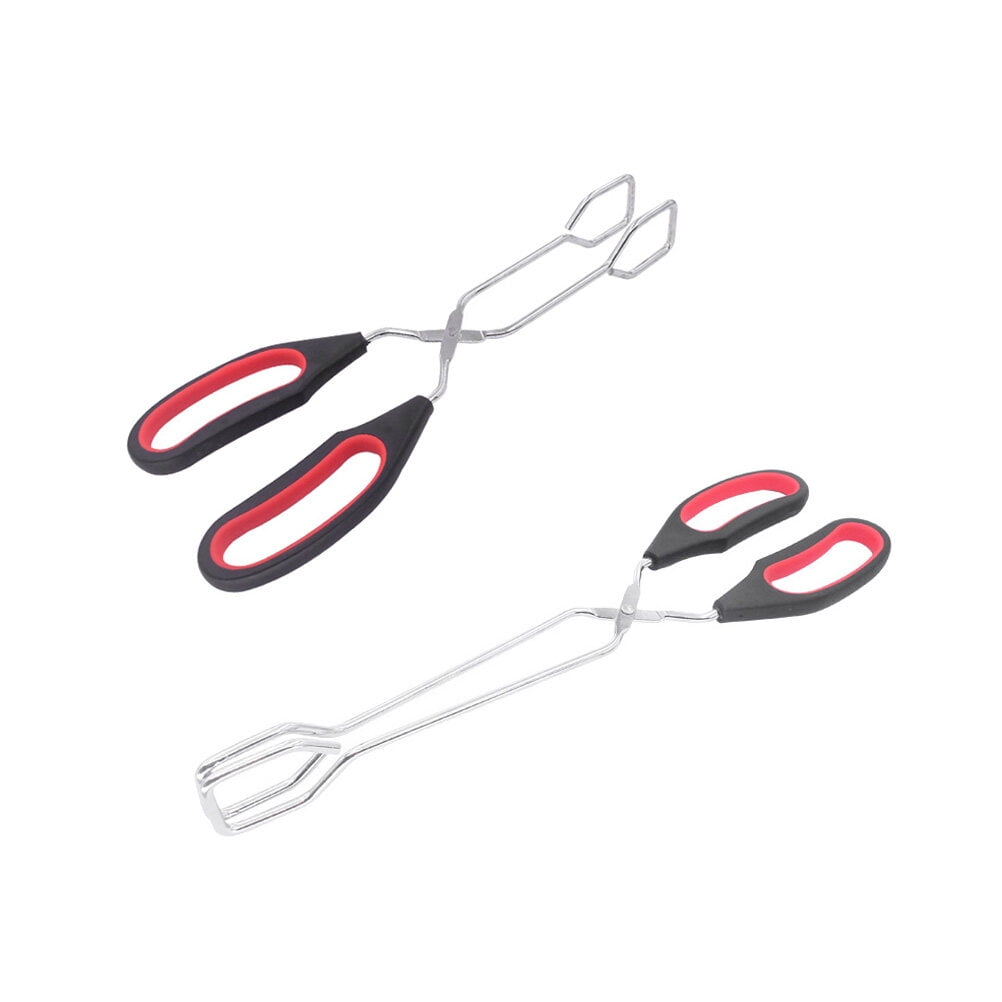 Sparsain 2 Pack Multifunctional Food Tongs Scissors Bread Tongs ...
