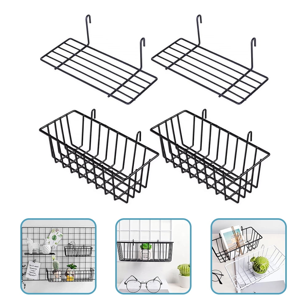 Sparsain 2 Pack Pegboard Baskets, Pegboard Holders, Wire Shelf Baskets ...