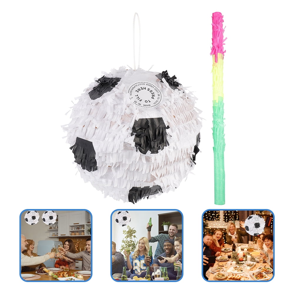 Sparsain 2 Pack Soccer Pinatas Sports Ball Pinata Stick Pinata Birthday ...