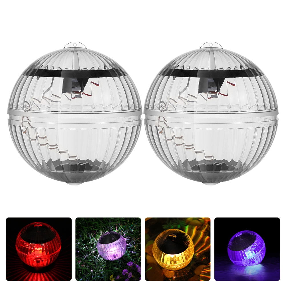 Sparsain 2 Pack Solar Floating Pond Lights, Color Changing Solar ...