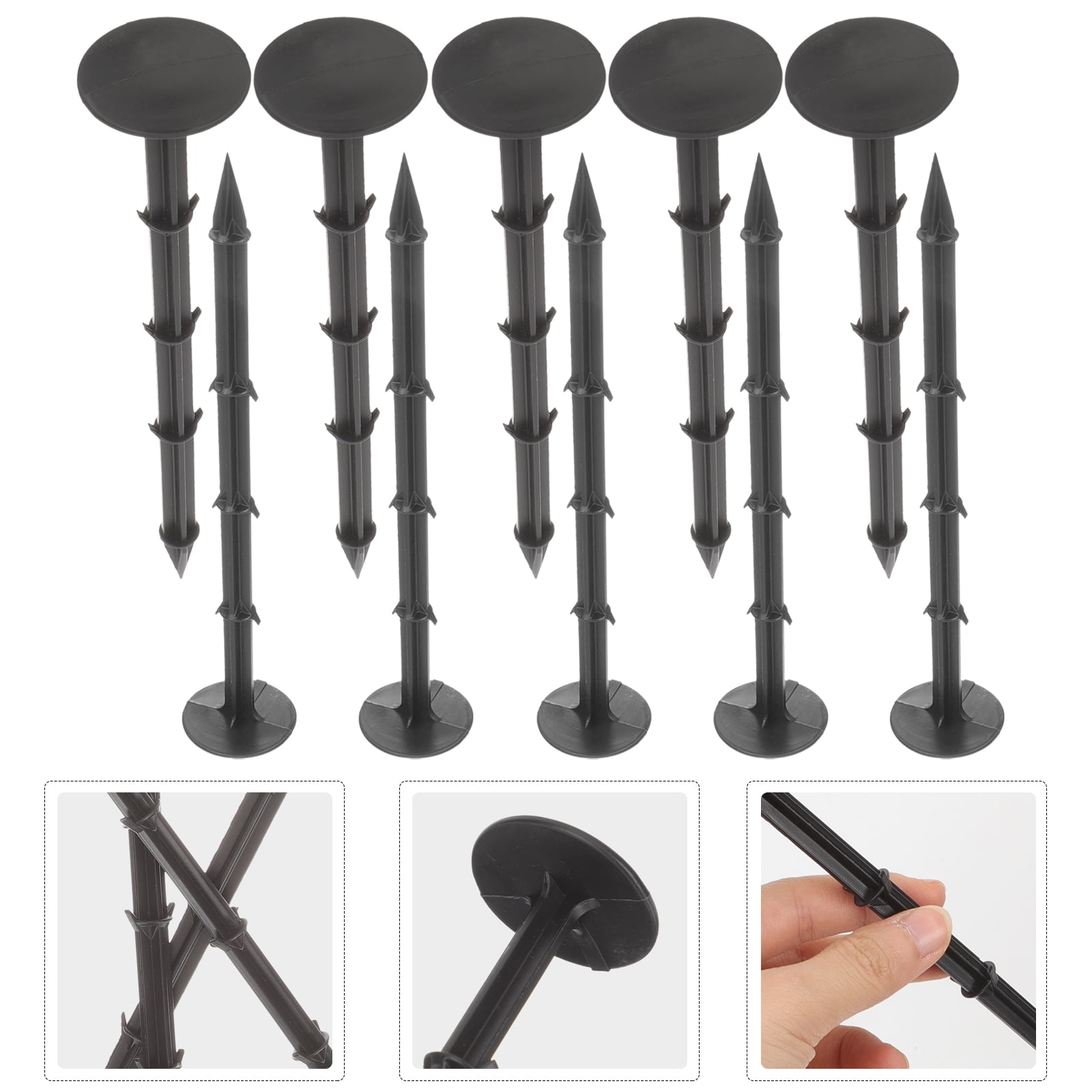 Sparsain 20 Pack Plastic Garden Stakes for Plants - Walmart.com