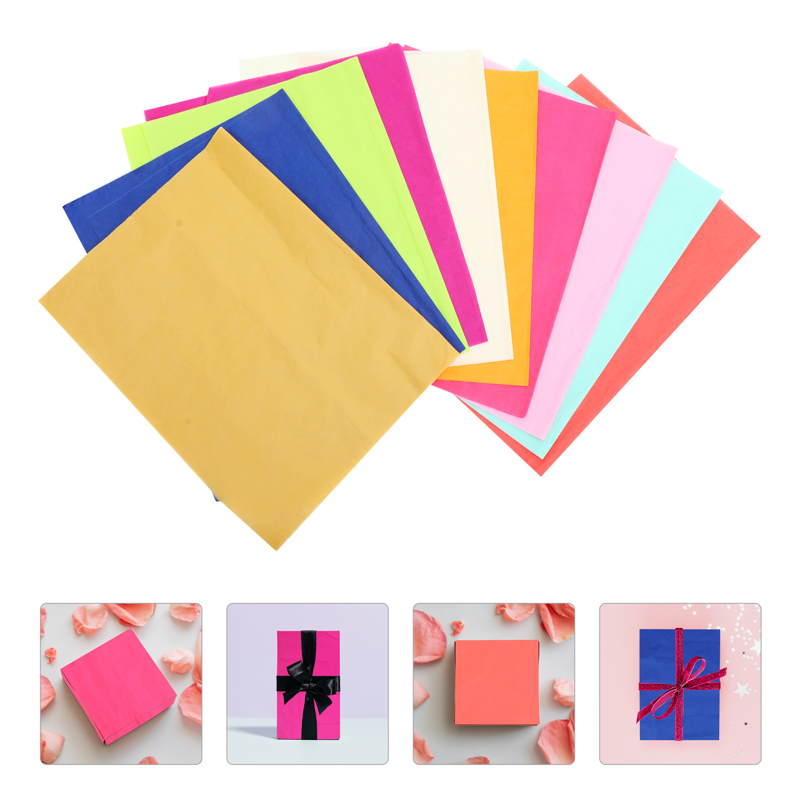 Sparsain 20 Sheets Multifunctional Gift Box Wrapping Paper Bouquet ...