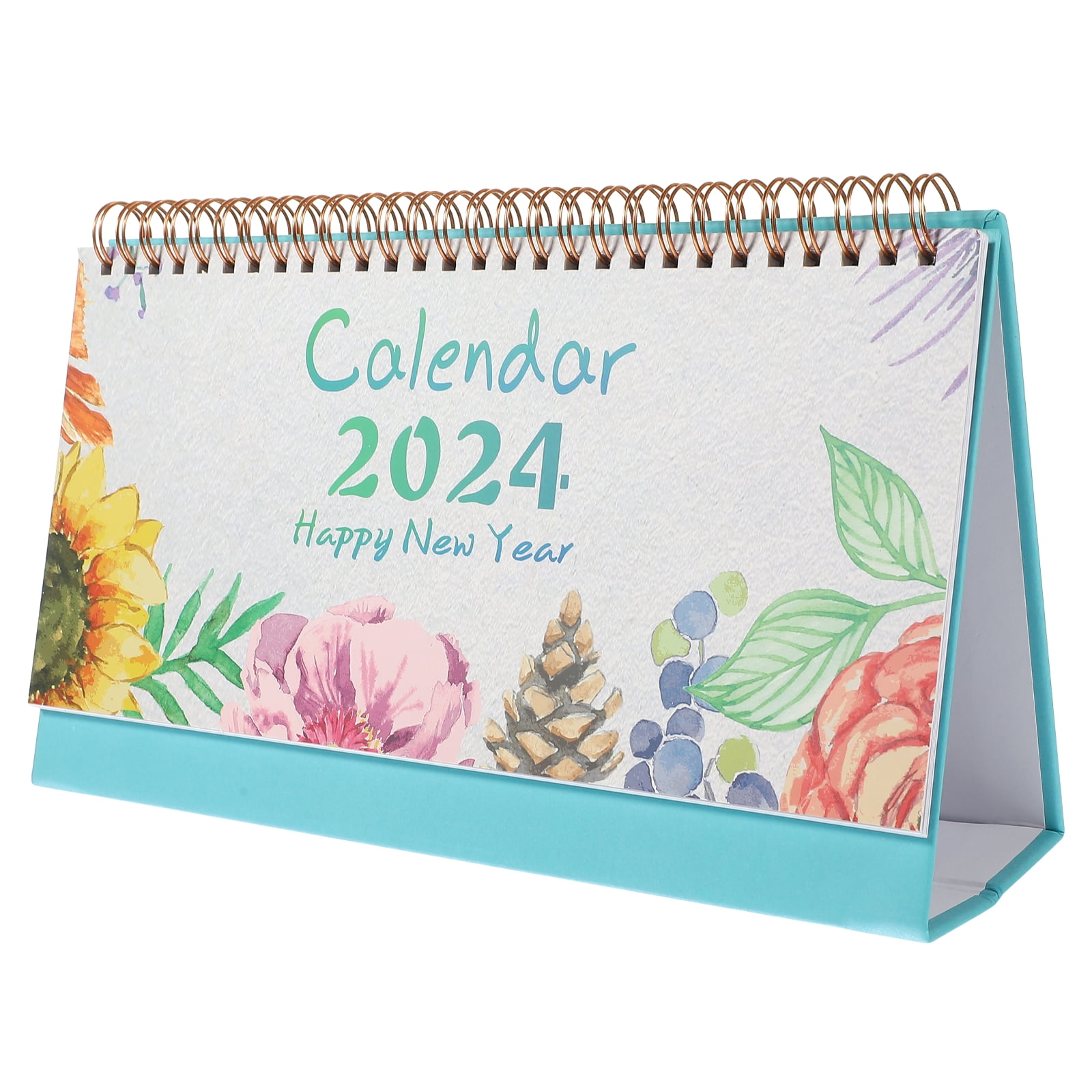 Sparsain 2024 English Version of Desk Ornaments Desk Calendar (2024.01 ...