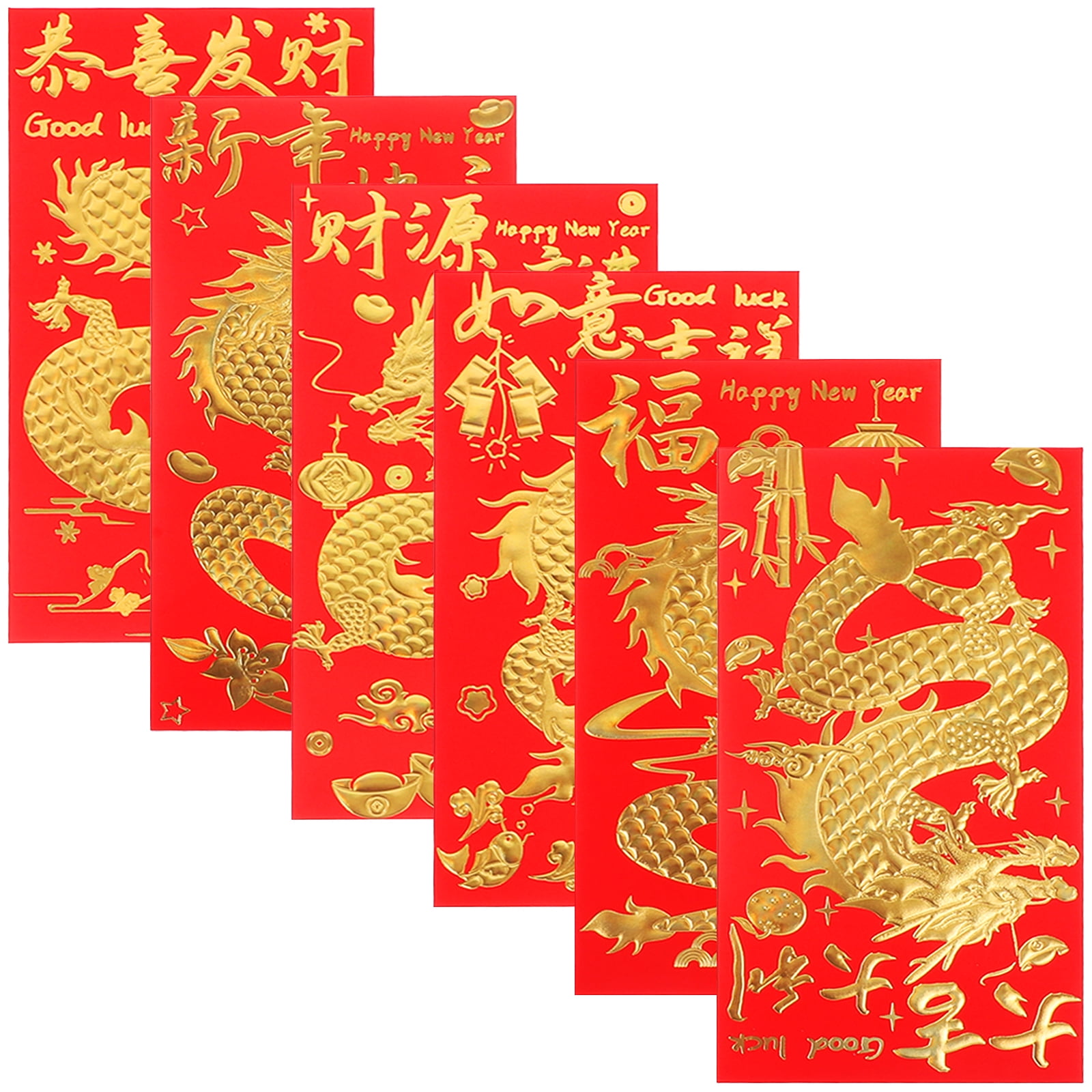 Sparsain 2024 Year of the Dragon Red Packet Golden Golden Wedding ...