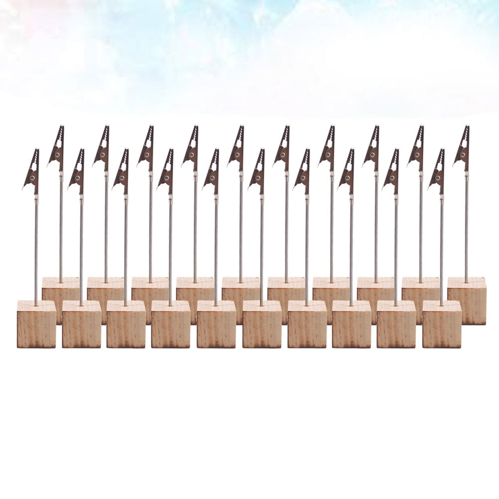 Sparsain 20pcs Creative Table Number Holders Wedding Table Name Card ...