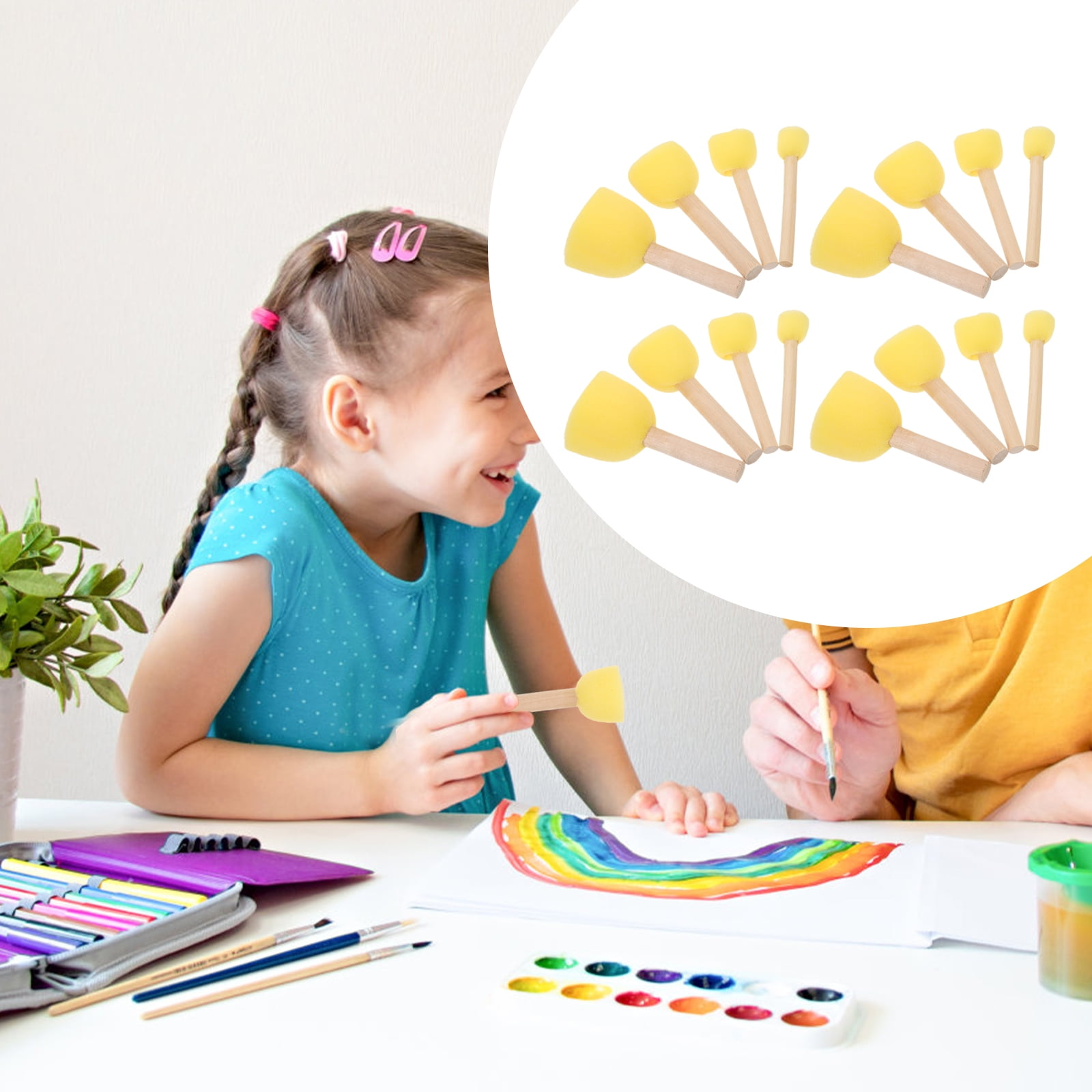 Sparsain 20pcs Sponge Stamps for Kids Painting Drawing Graffiti Stamps ...