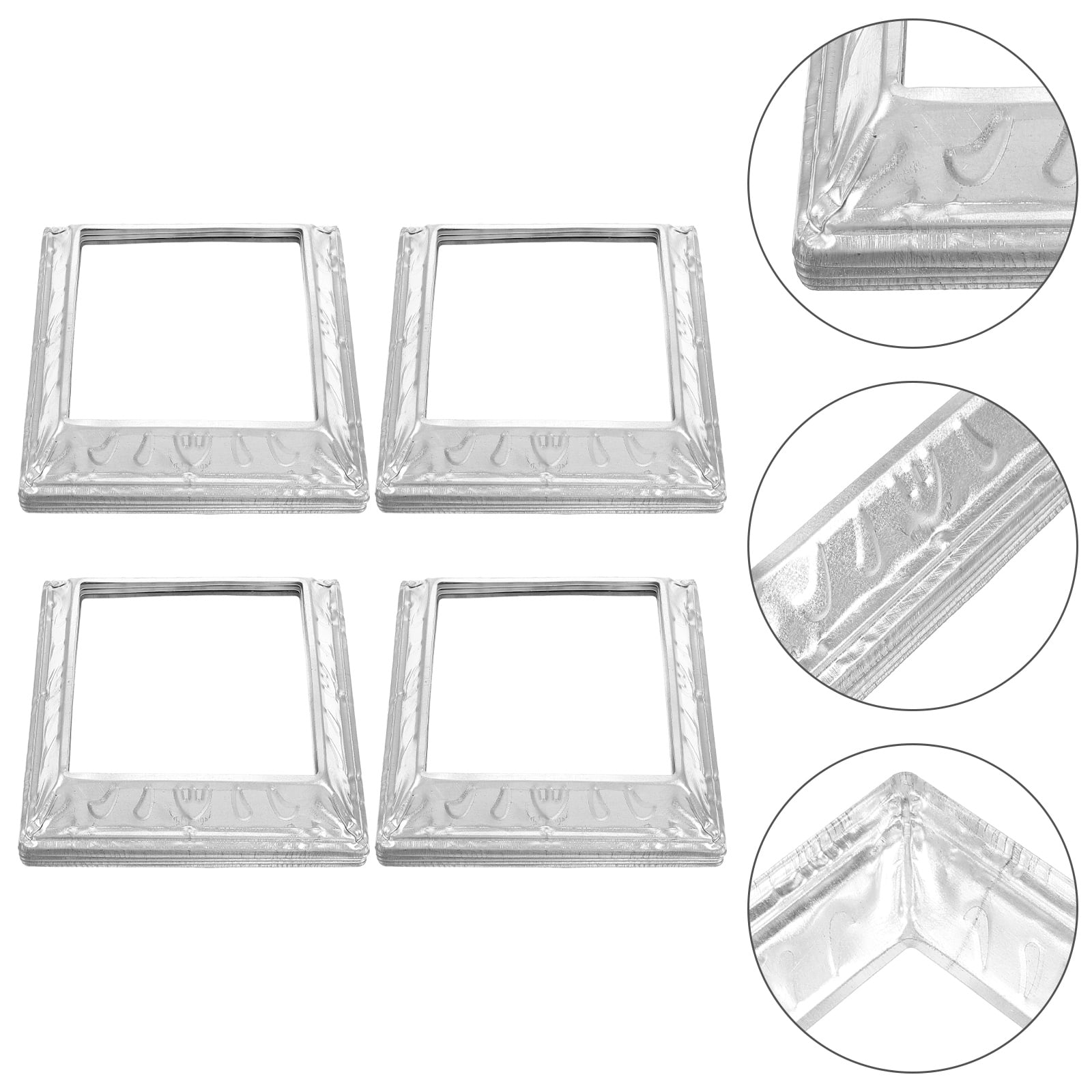 Sparsain 4 Pack Deck Post Bases, Square Post Brackets, Heavy Duty Deck ...