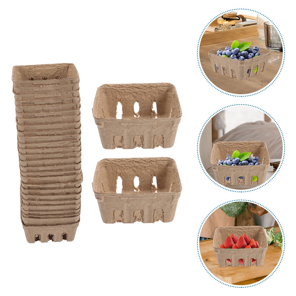 Sparsain 40pcs Fruit Packaging Boxes Berry Basket Fruit Vegetable ...