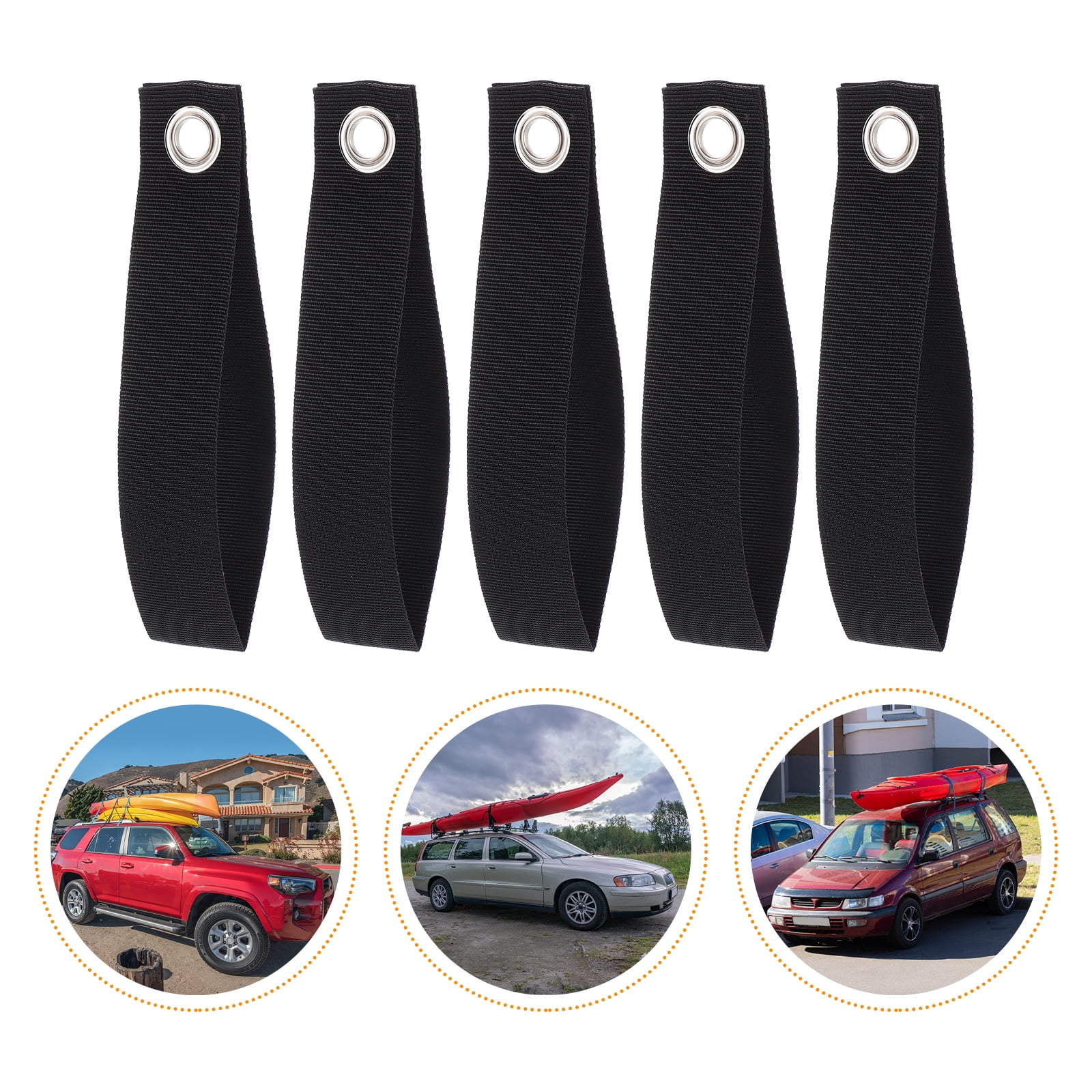 Sparsain 5 Pack Canoe Anchor Straps - Handy Canoe Hood Buckle Straps ...