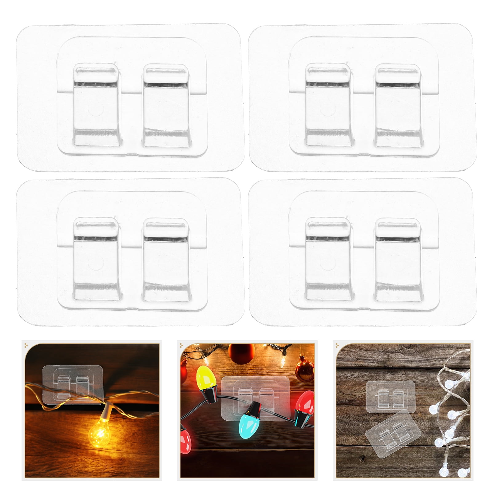 Sparsain 50 Pack Outdoor Hooks for Hanging Lights, Outdoor String Light ...