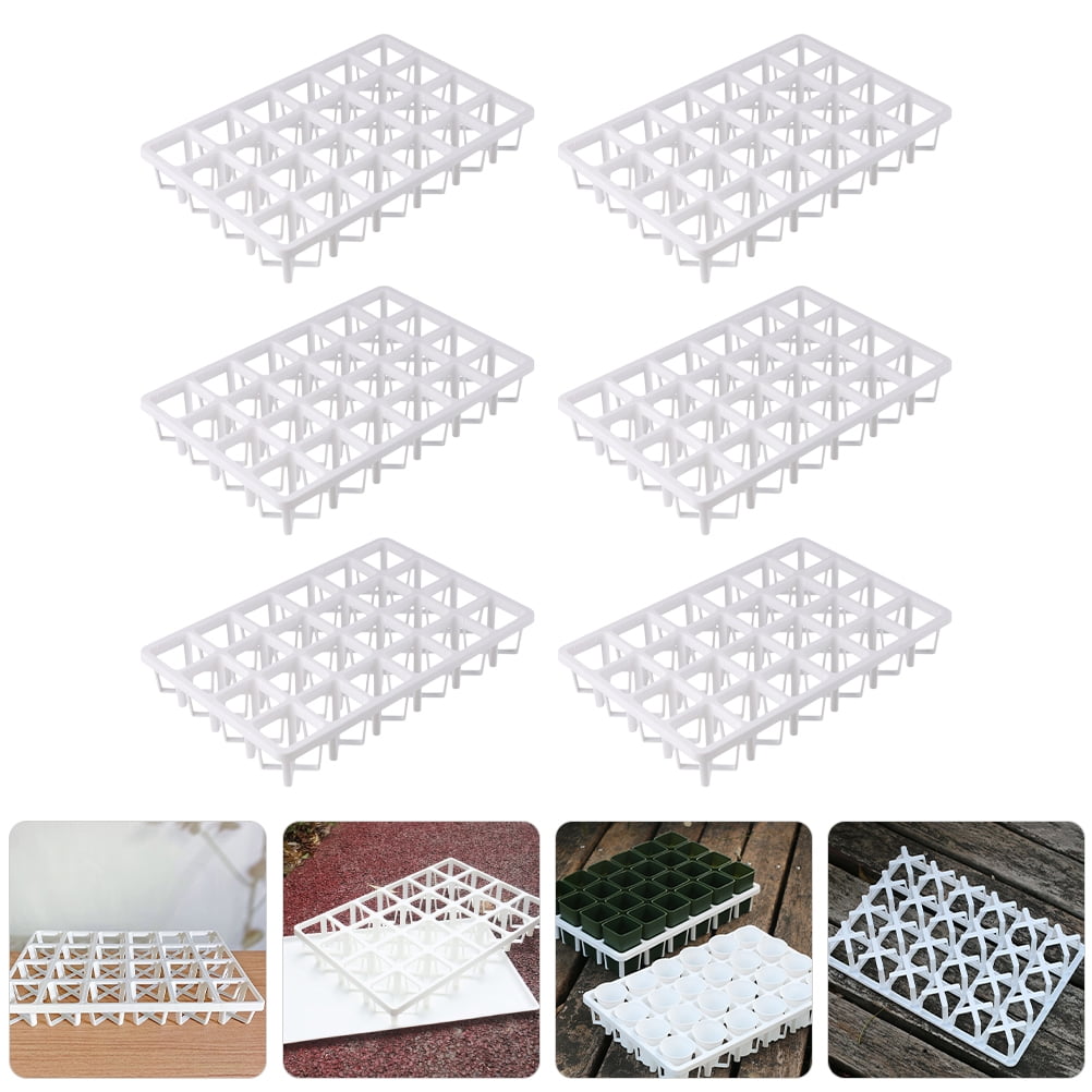 Moluckfu Plants Rack Plant Germination Rack White Plastic 6Pcs ...