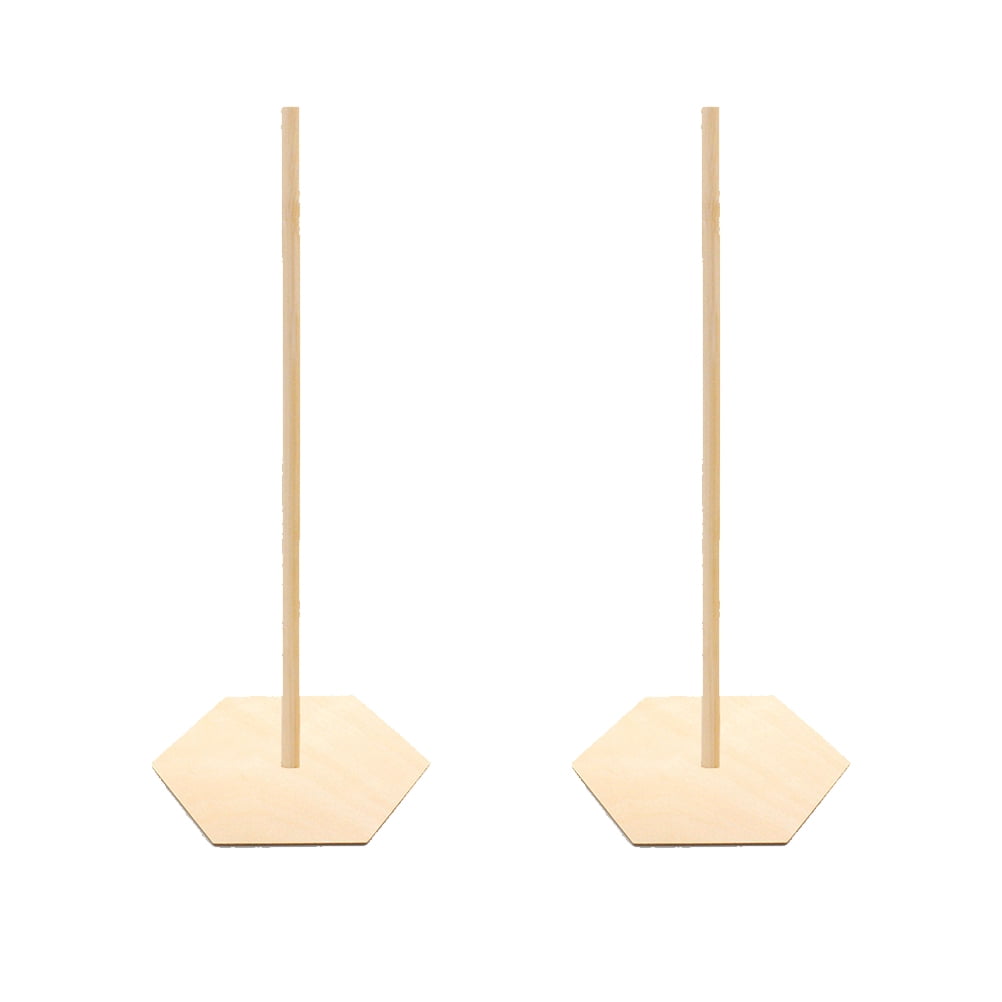 Sparsain 6 Pack Wooden Donut Stand Holder with Stick for Birthday ...