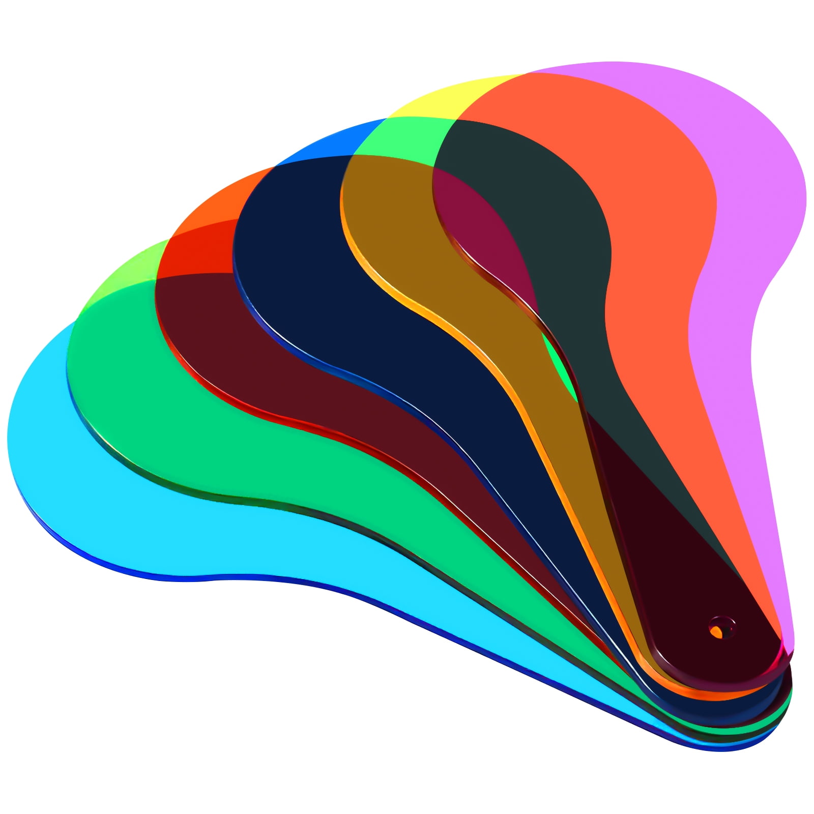 Sparsain 6Pcs Color Palettes for Learning Science, Optical Experiment ...