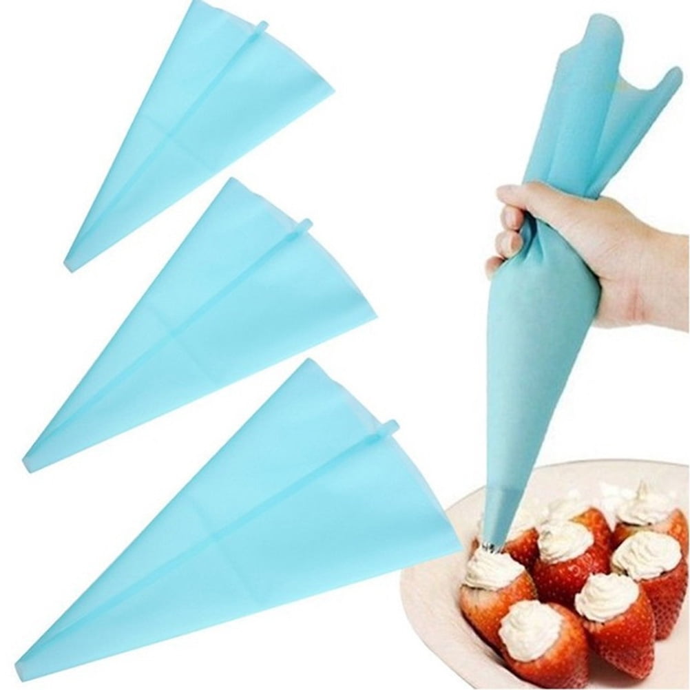 Sparsain 6Pcs Reusable Silicone Piping Bags Icing Piping Cream Pastry ...