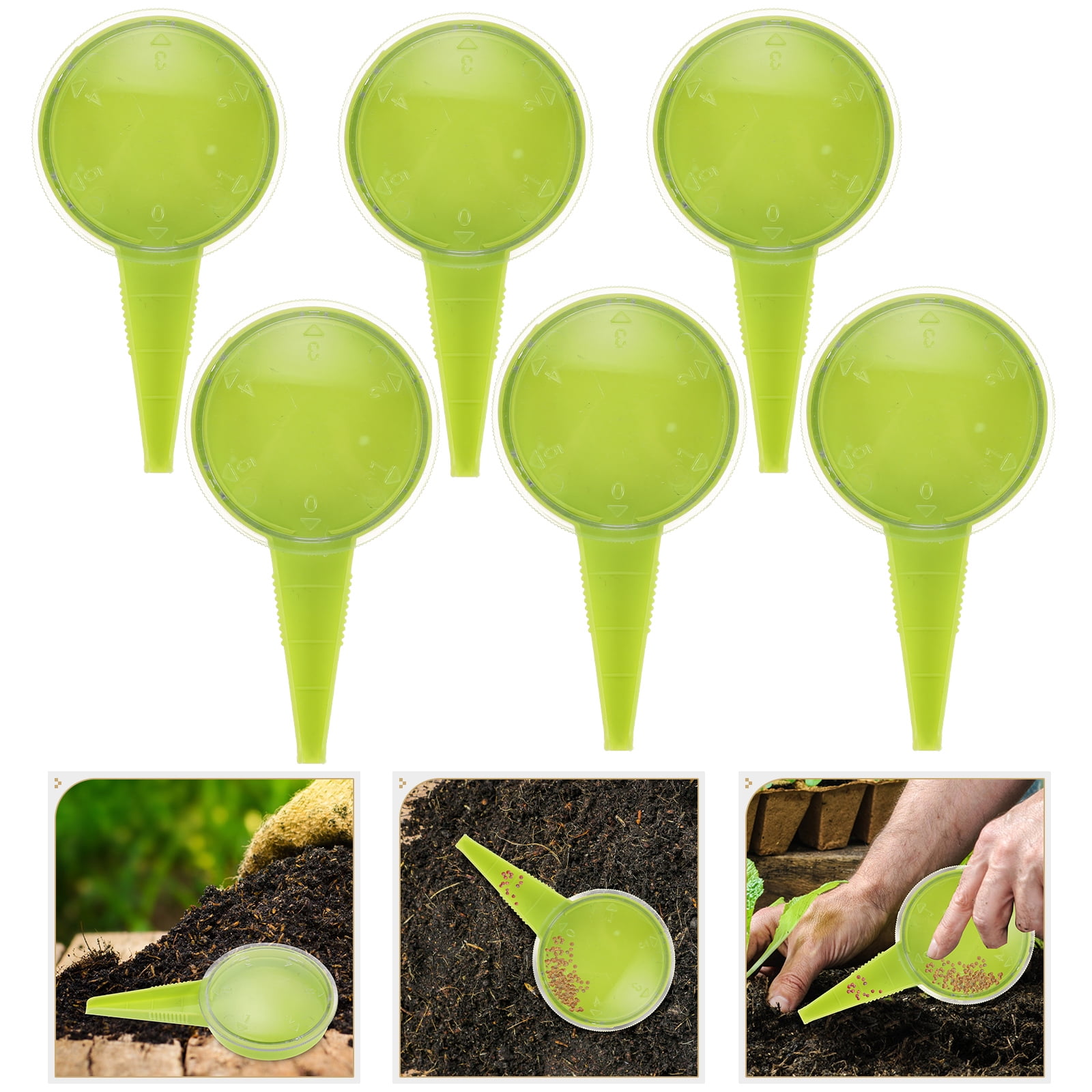 Sparsain 6pcs Seedling Dispenser Garden Plant Hand Tool Planter ...