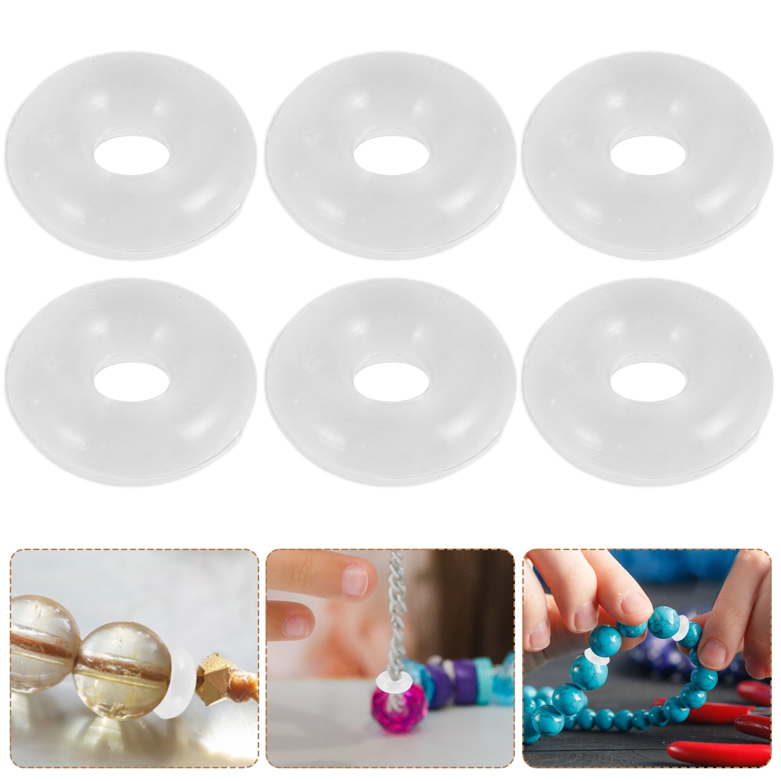 Sparsain 80 Pack Clear Silicone Rubber Stoppers Use Alone or with ...