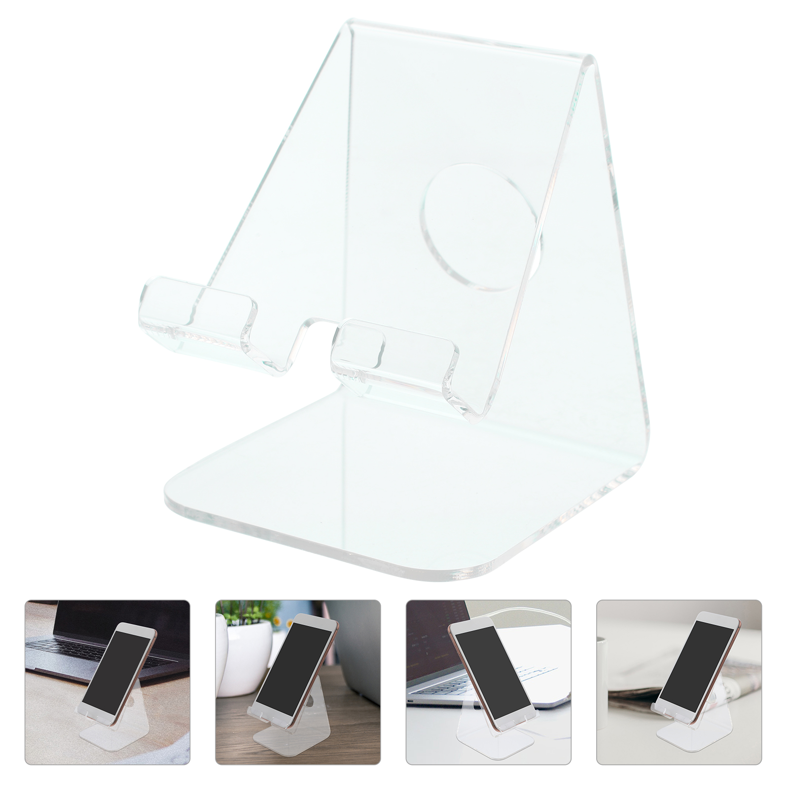 Sparsain Acrylic Mobile Phone Holder for Home, Acrylic Display Stand ...