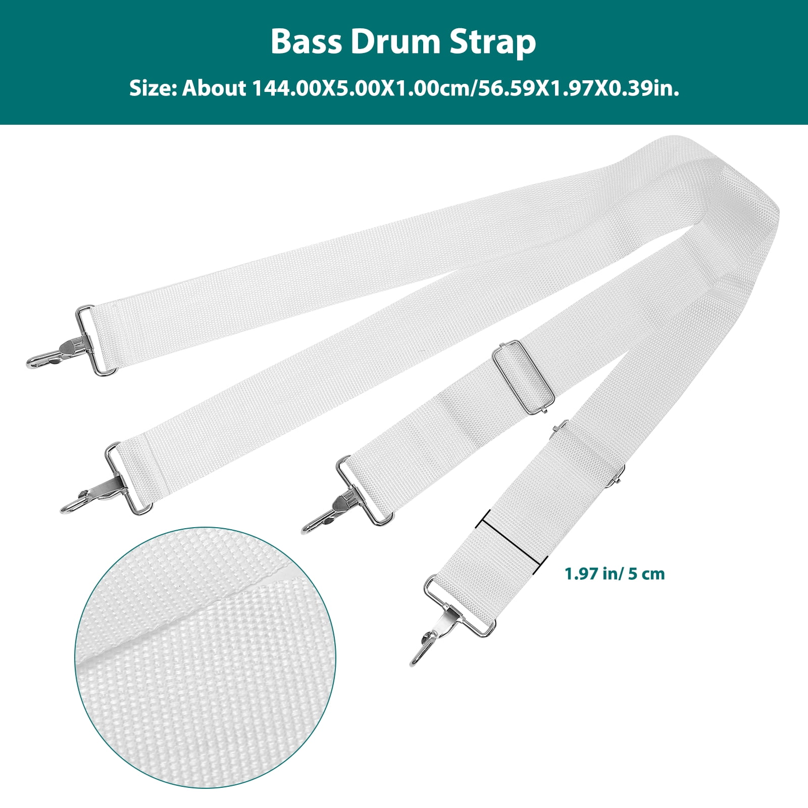 Sparsain Adjustable Bass Drum Support Strap Double Shoulder Harness ...