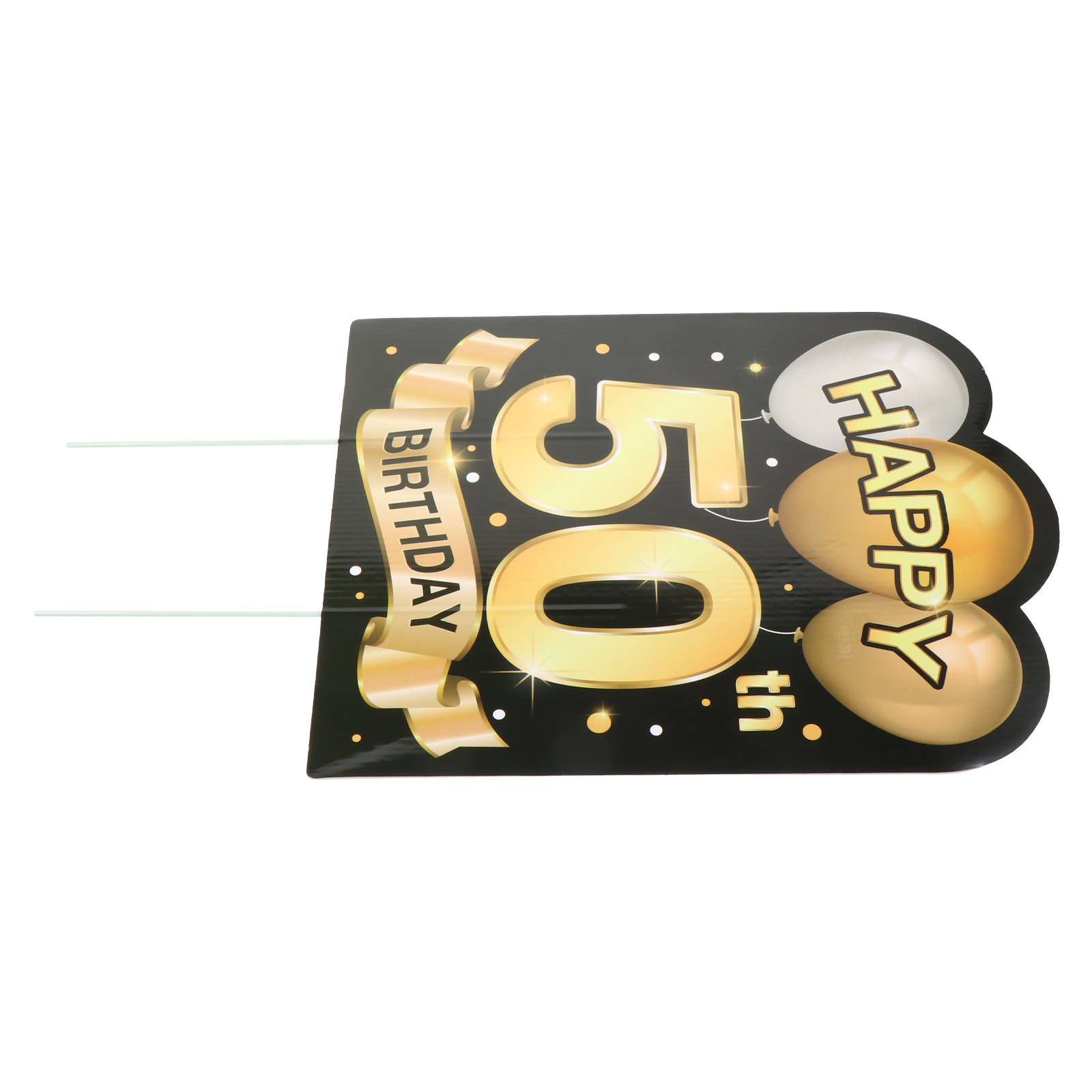 Sparsain Birthday Party Yard Decoration Inserts (50th) - Walmart.com