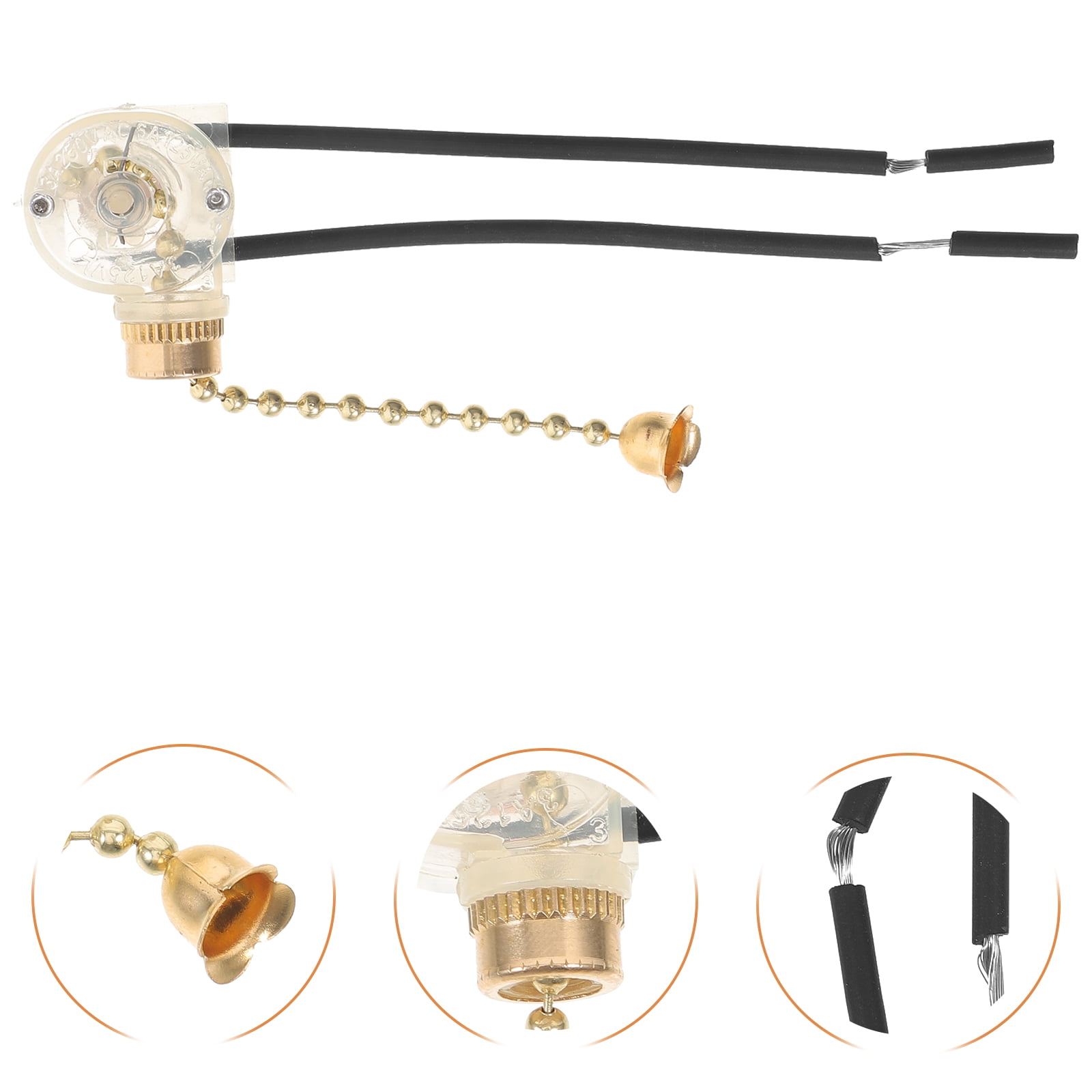 Sparsain Ceiling Fan Light Switch Replacement with Pull Chain and 3 ...