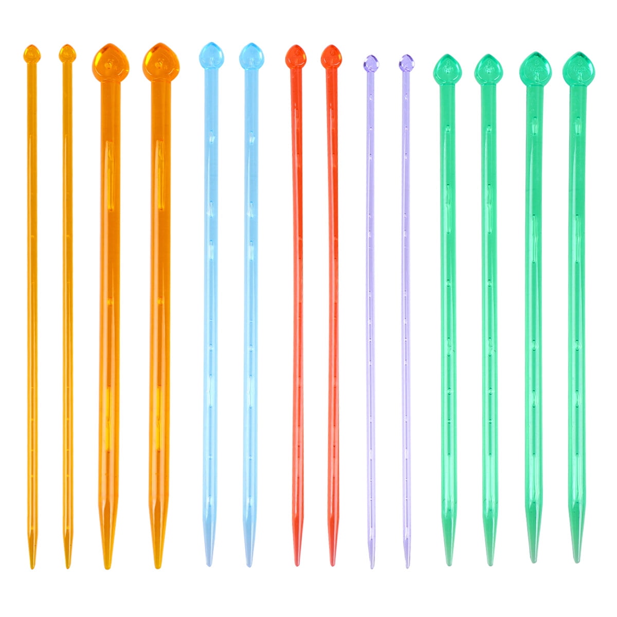 Sparsain Colorful Acrylic Needle, Crystal Sweater Needle (KN013 35cm ...