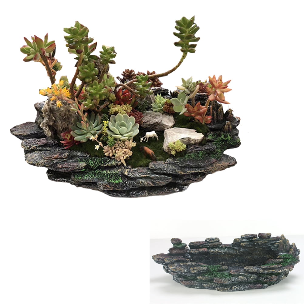 Sparsain Creative Resin Flower Pot for Plants with Holes Indoor Outdoor ...