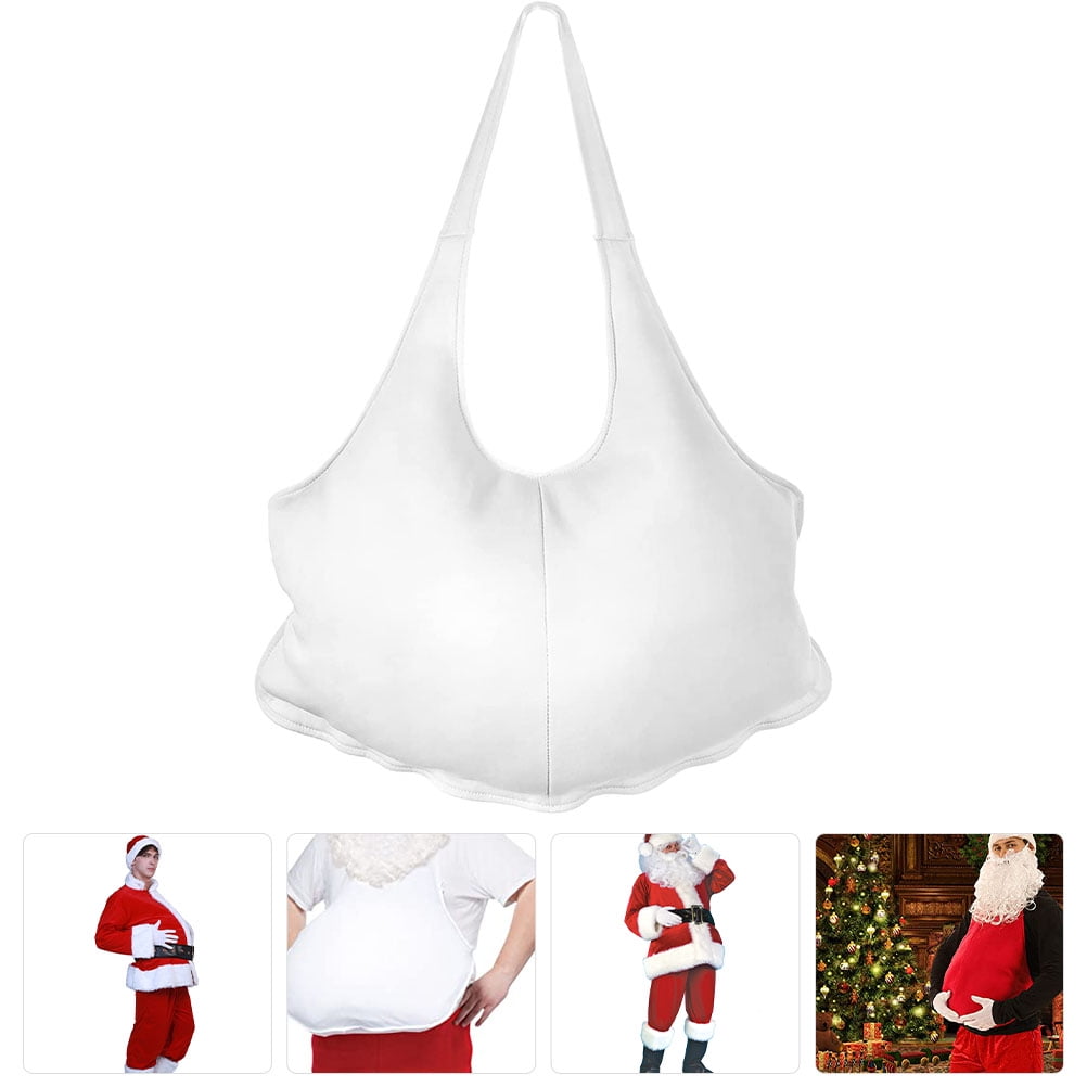 Sparsain Fake Santa Belly Cosplay Santa Belly Prop Christmas Fake Belly ...