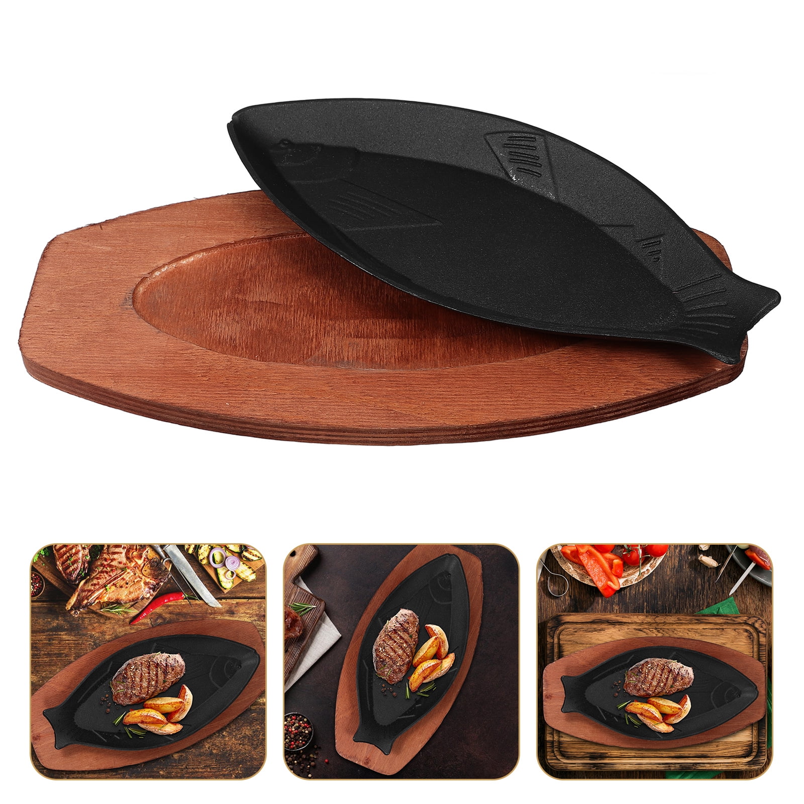Sparsain Fish Shape Steak Durable Frying Portable Barbecue - Walmart.com