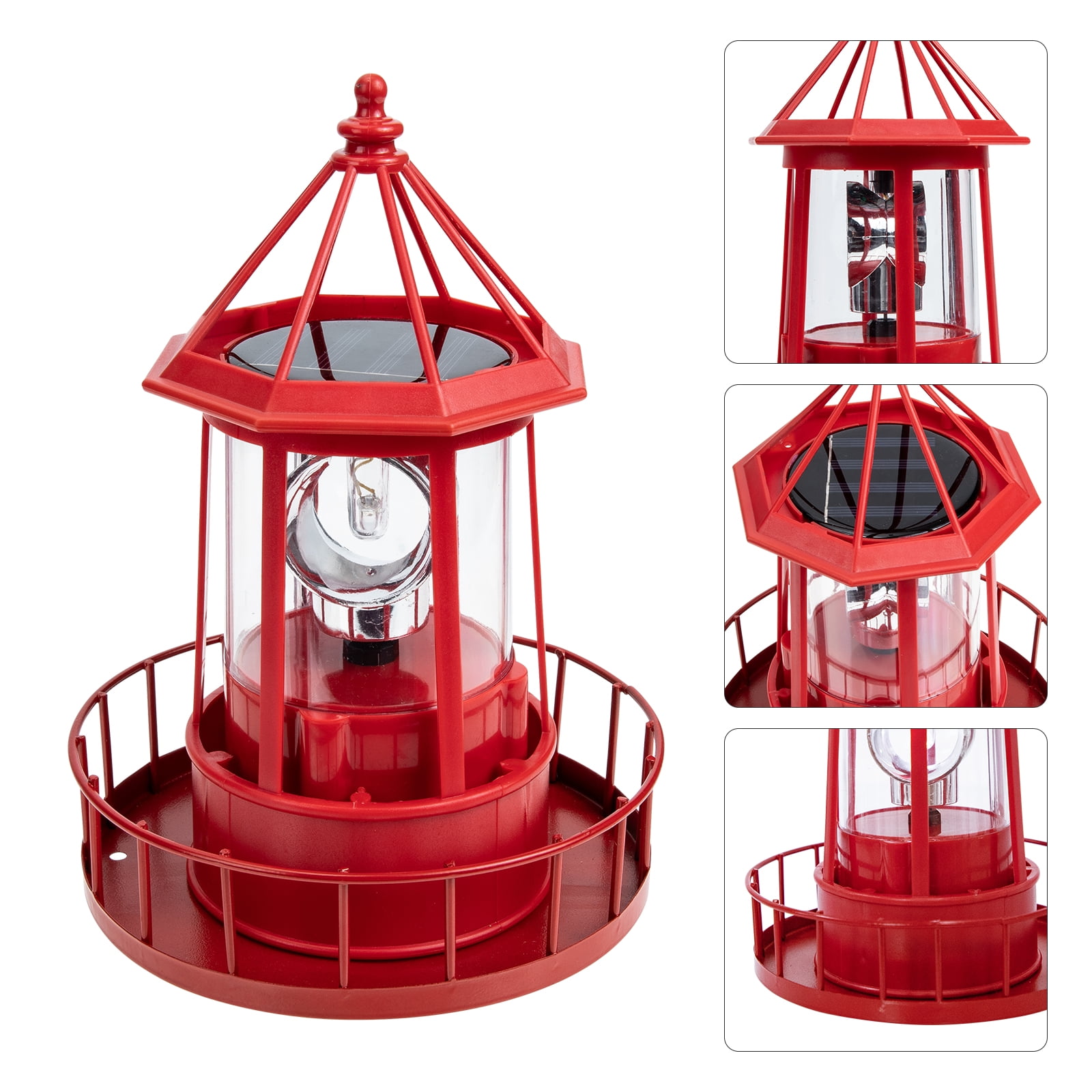 Sparsain Outdoor Simulation Rotating Lighthouse Solar Powered ...