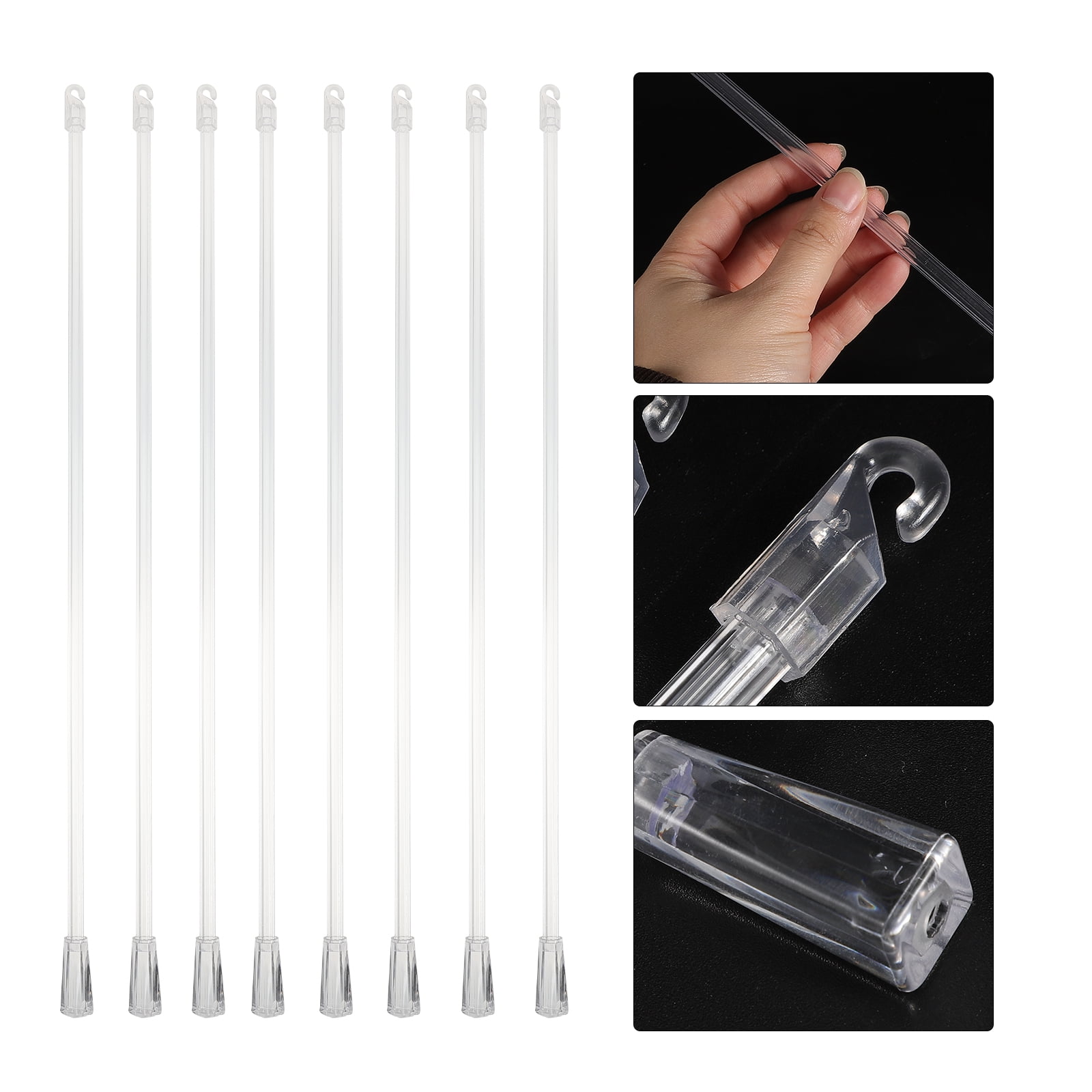 Sparsain Pack Plastic Blind Rods for Vertical Blinds, 17 Inch Blind ...