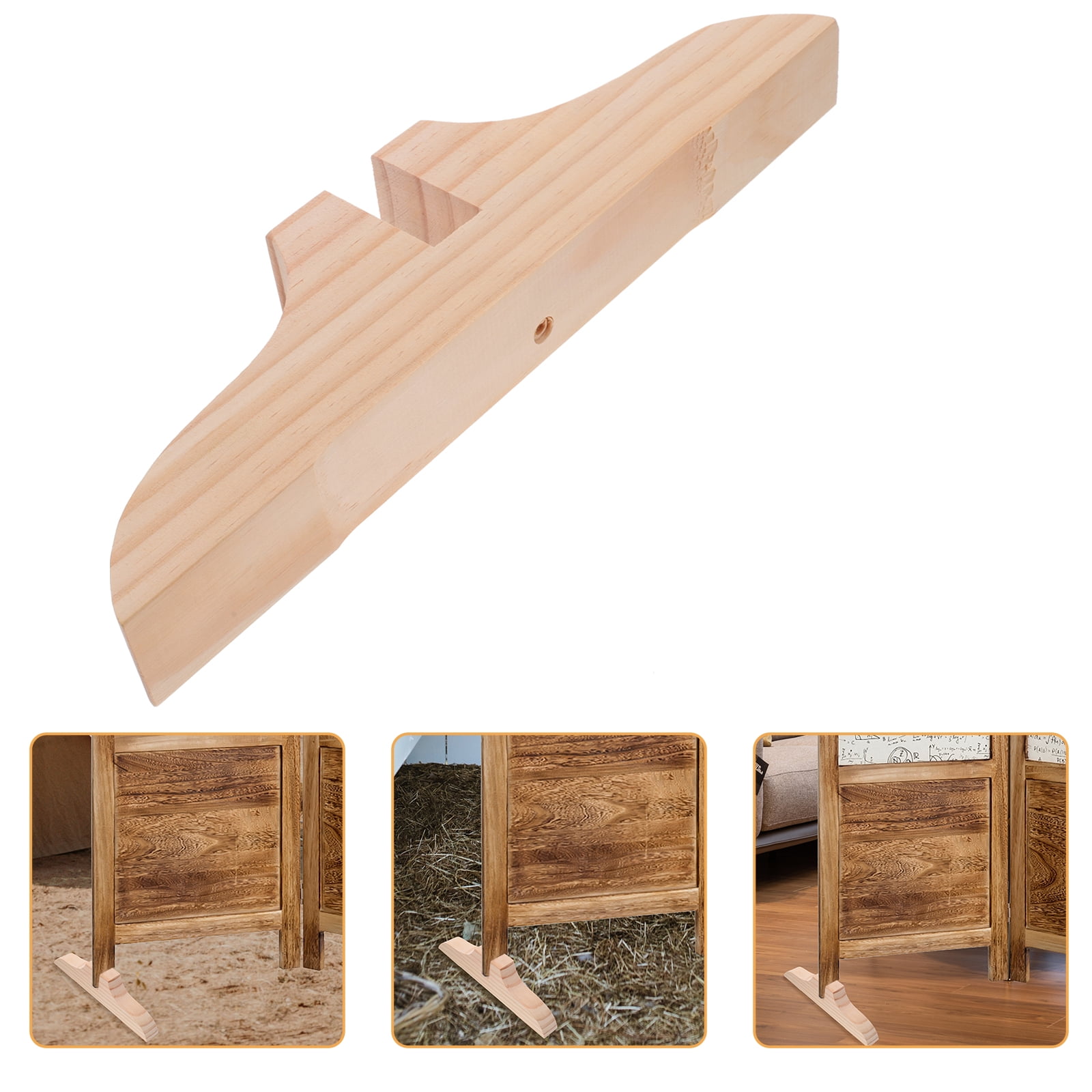 Sparsain Partition Bracket Wooden Partition Base Screen Feet Partition ...