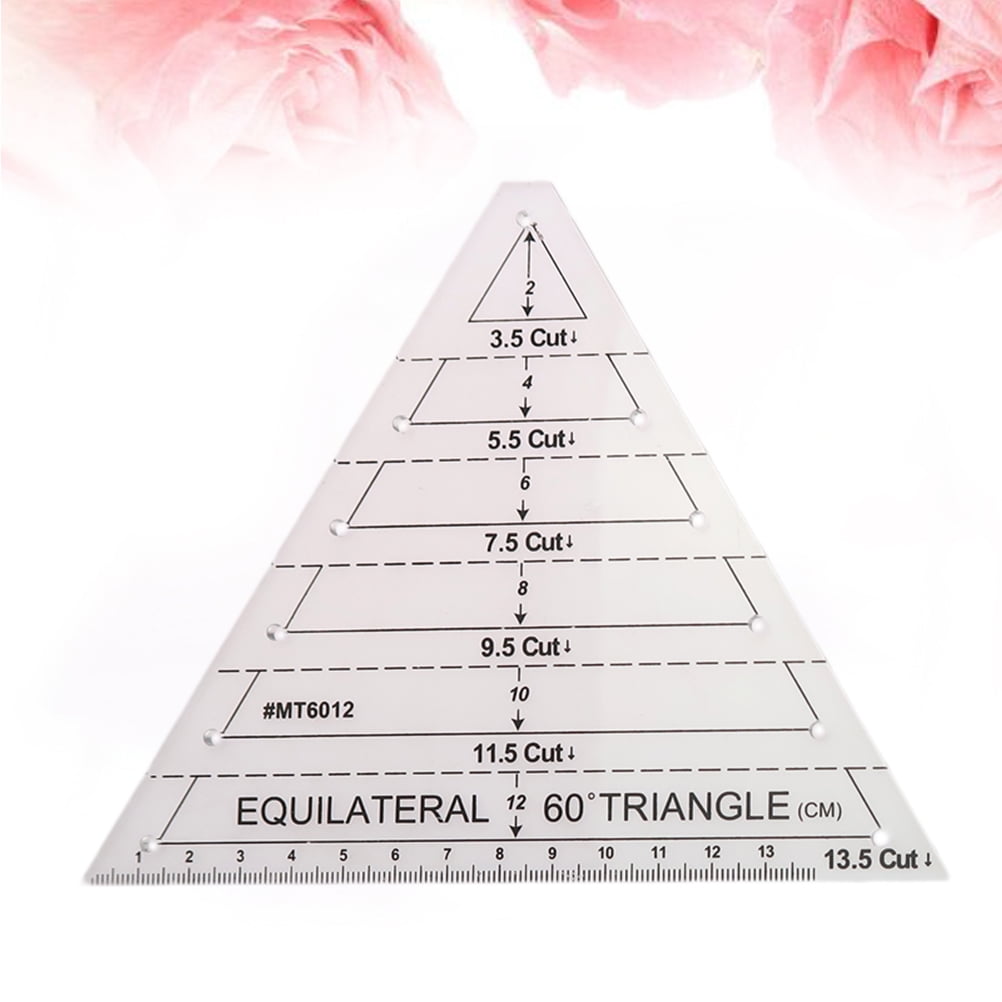 Sparsain Patchwork Ruler 60 Degree Triangle Quilting Ruler Acrylic ...