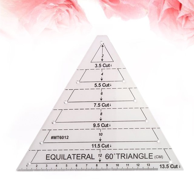 Sparsain Patchwork Ruler 60 Degree Triangle Quilting Ruler Acrylic ...
