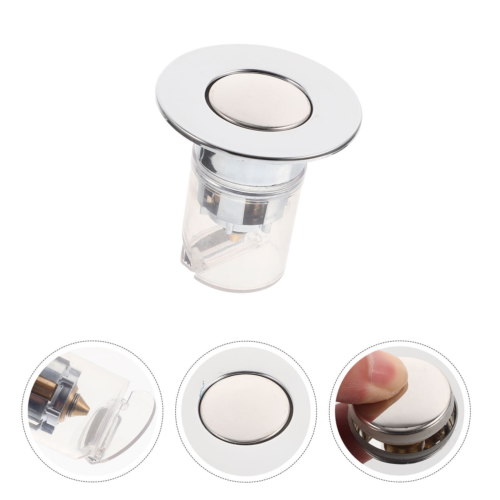 Sparsain Push-type sink stopper Sink stopper Bathroom sink stopper ...