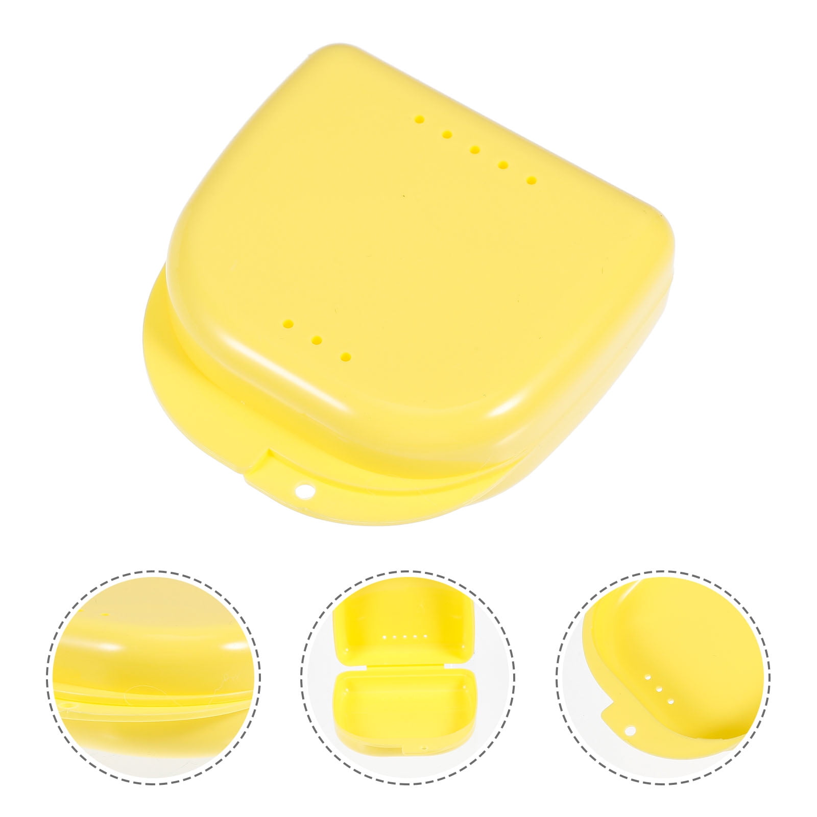 Sparsain Retainer Case with Ventilation Holes and Snap Hinged Lid ...