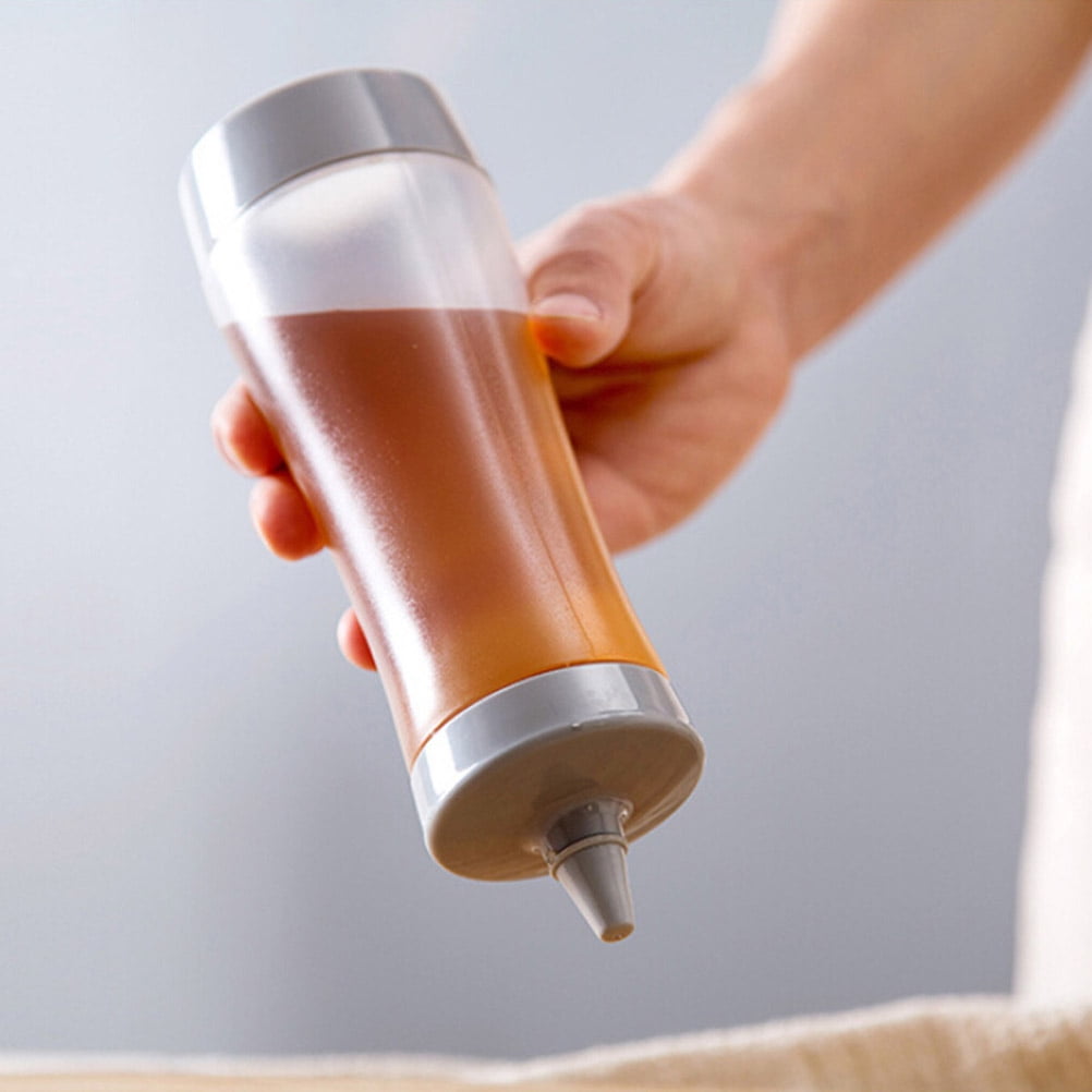 Sparsain Reusable Squeeze Plastic Bottle for Condiments Salad Dressing ...