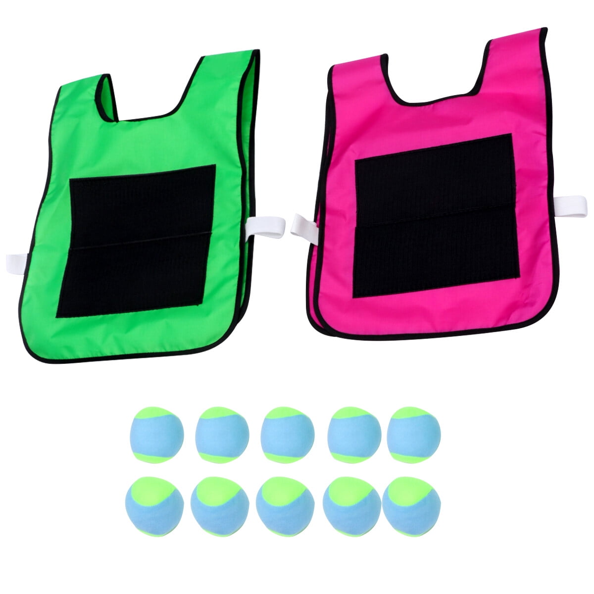 Moluckfu Sticky Ball Vest Polyester Sponge 1 Set 16.9X11.8X0.1In For ...
